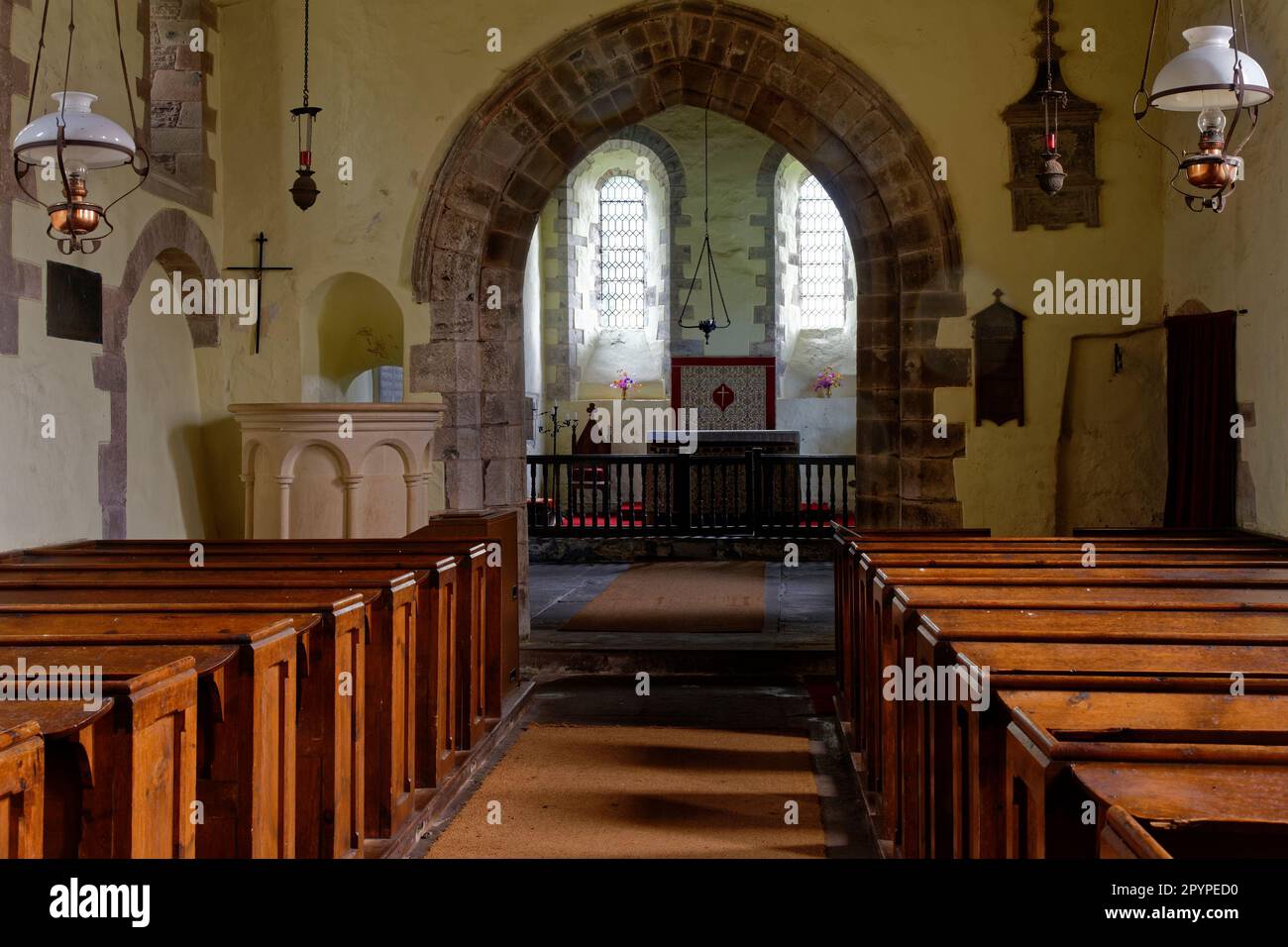 The Nave of St David's Church, Llanthony, Grade I Listed 12th century ...