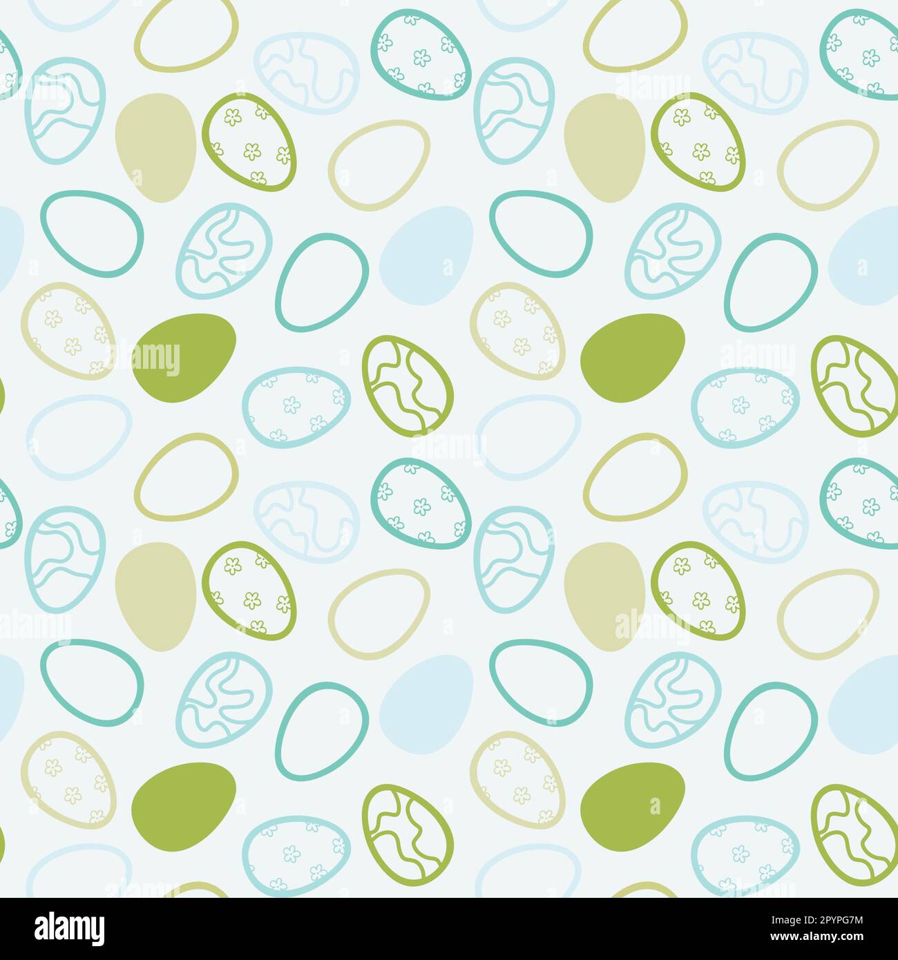 Easter eggs retro seamless spring pattern for kids clothes print and ...