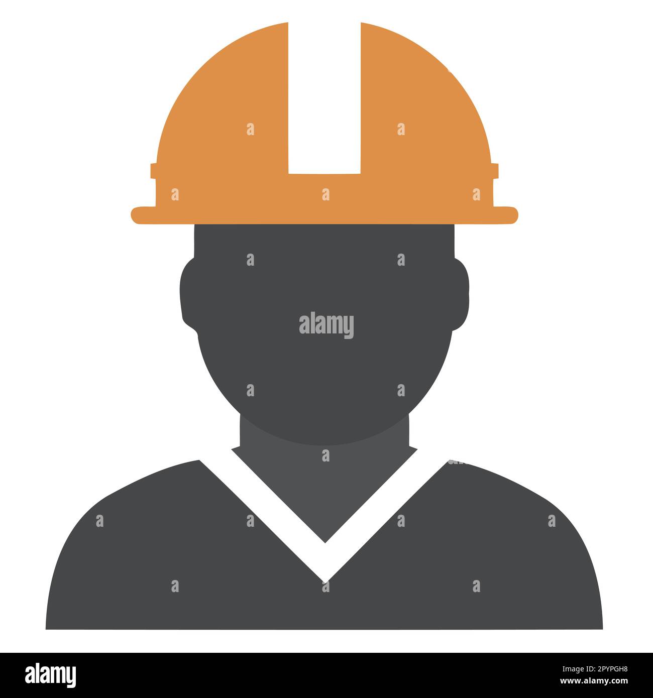 avatar builder worker man icon minimalistic vector illustration Stock ...