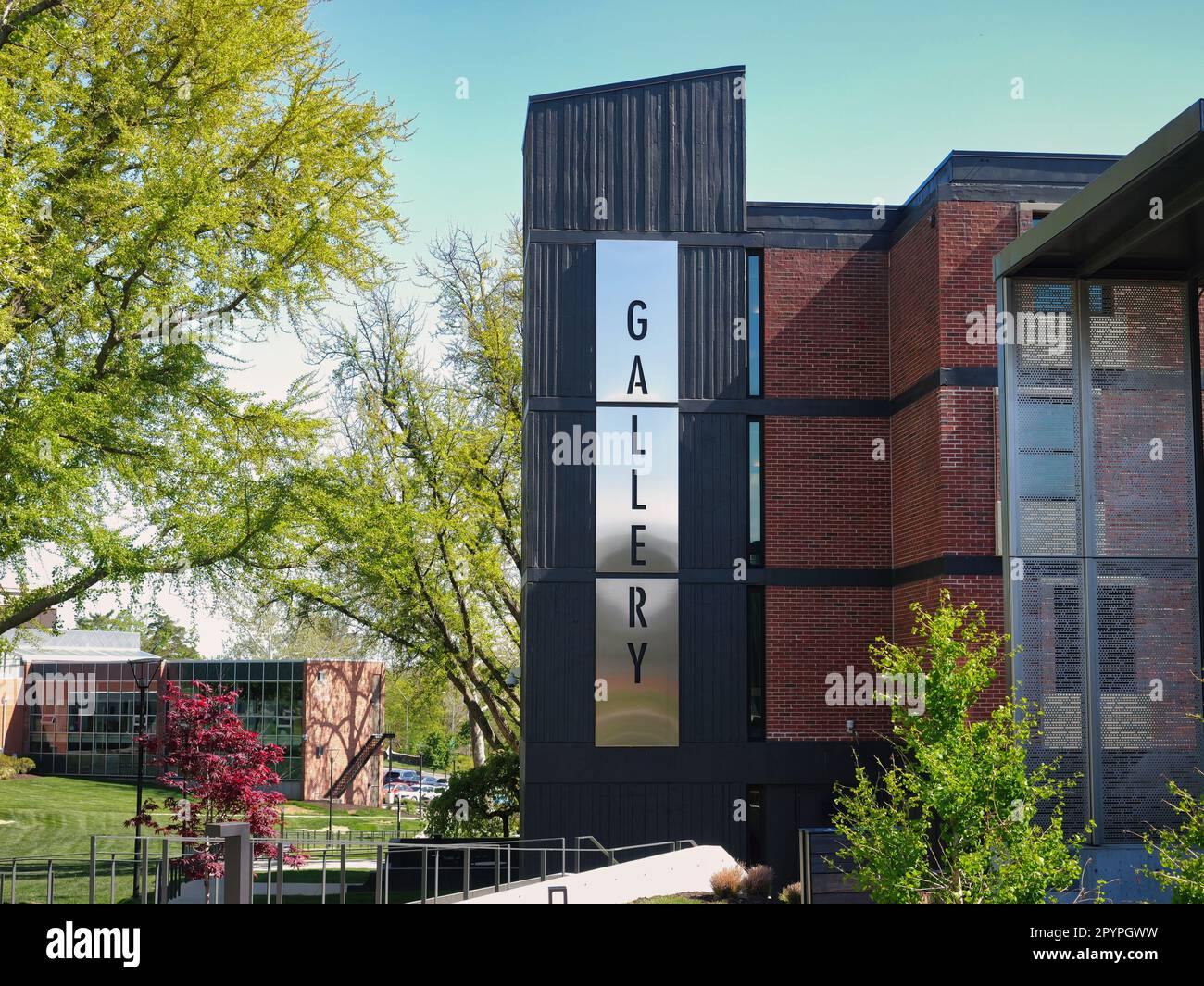 Kansas City, Missouri - April 29, 2023: Gallery Building at Kansas City ...