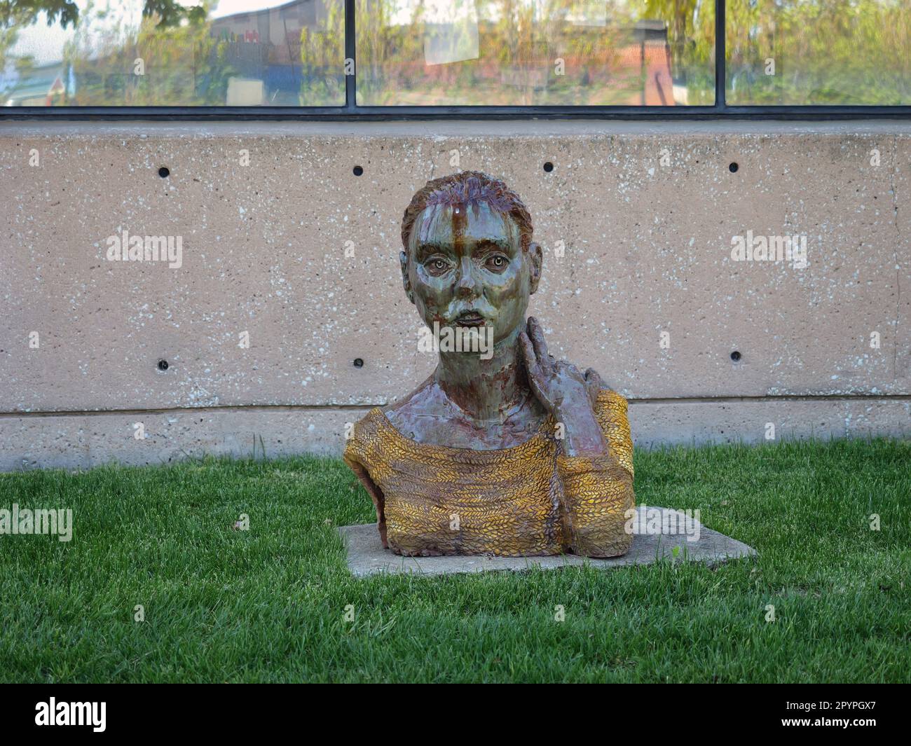 Kansas City, Missouri - April 29, 2023: Large Sculpture of a Woman's ...
