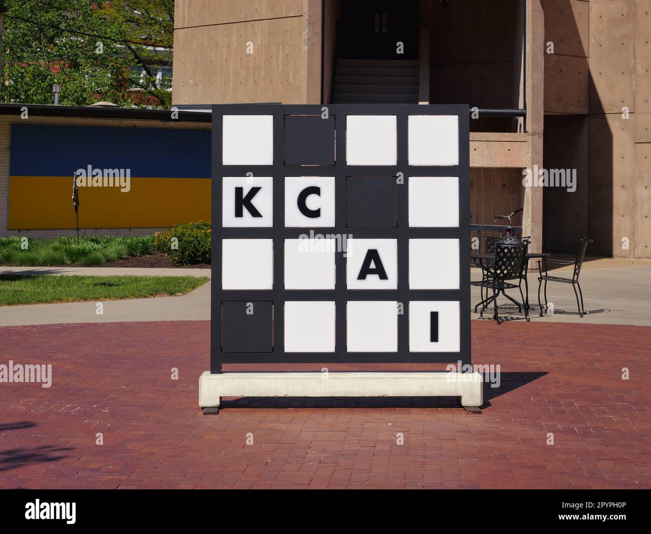 Kansas City, Missouri - April 29, 2023: KC AI Sign - Kansas City Art ...