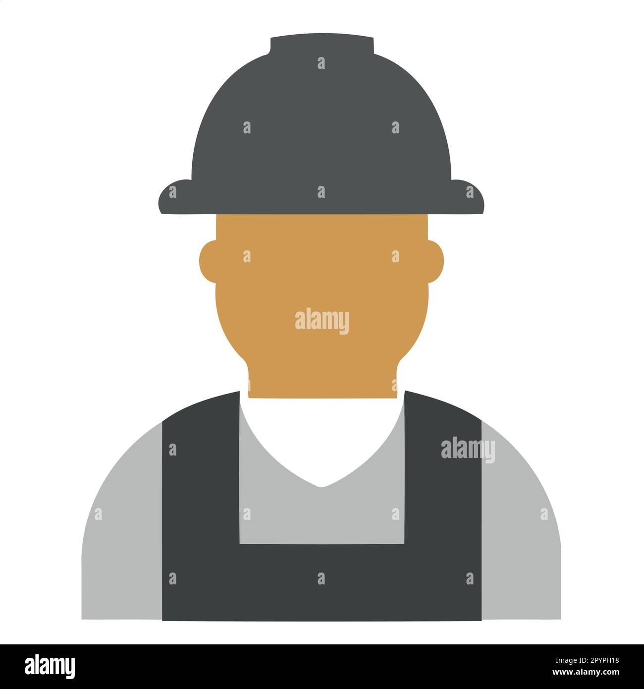 avatar builder worker man icon minimalistic vector illustration Stock ...