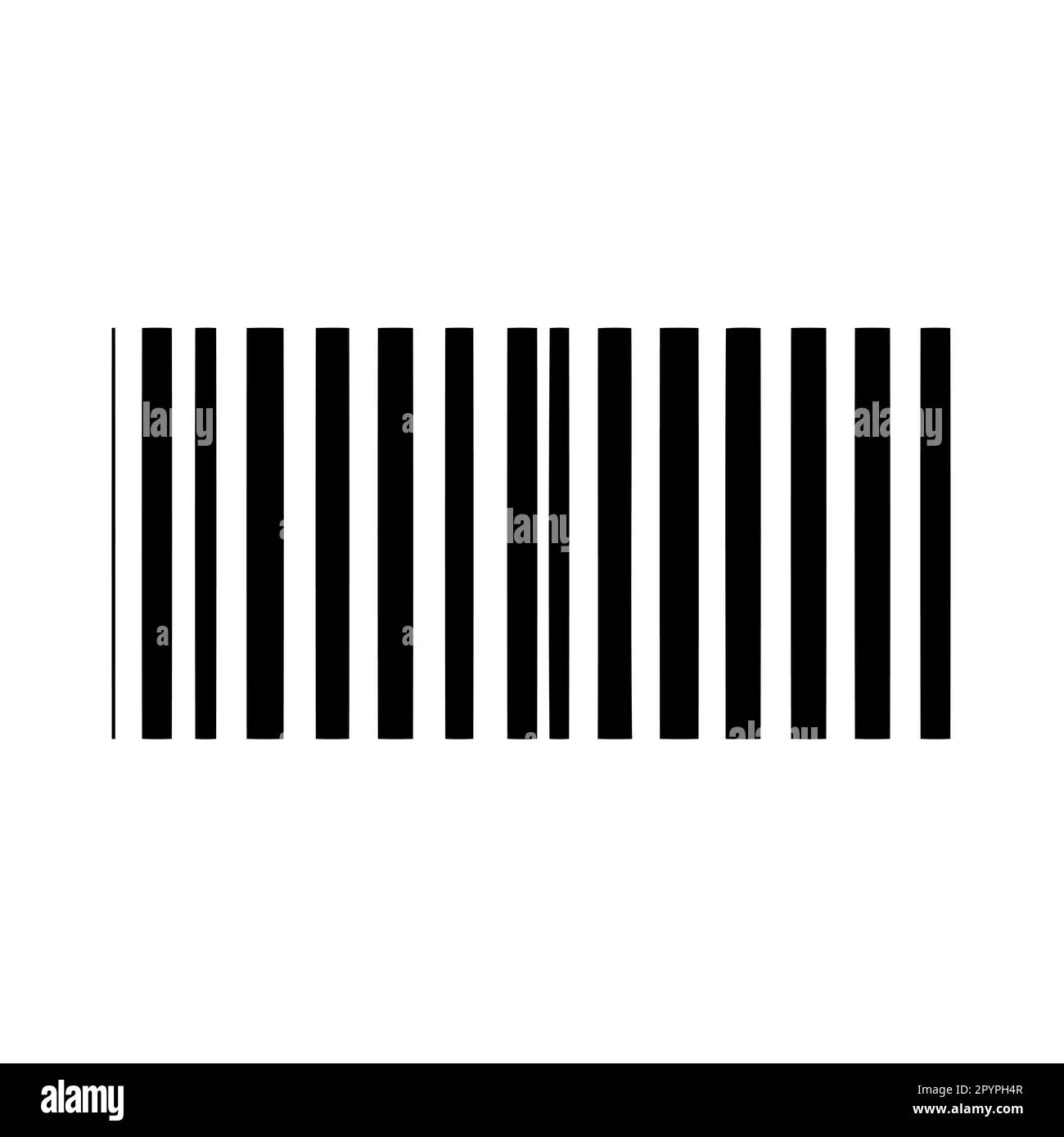 black and white barcode for logo minimalist vector illustration Stock ...