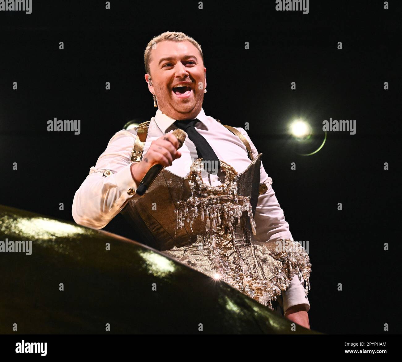 STOCKHOLM 20230504 Sam Smith live at i Avicii arena in Stockholm ...