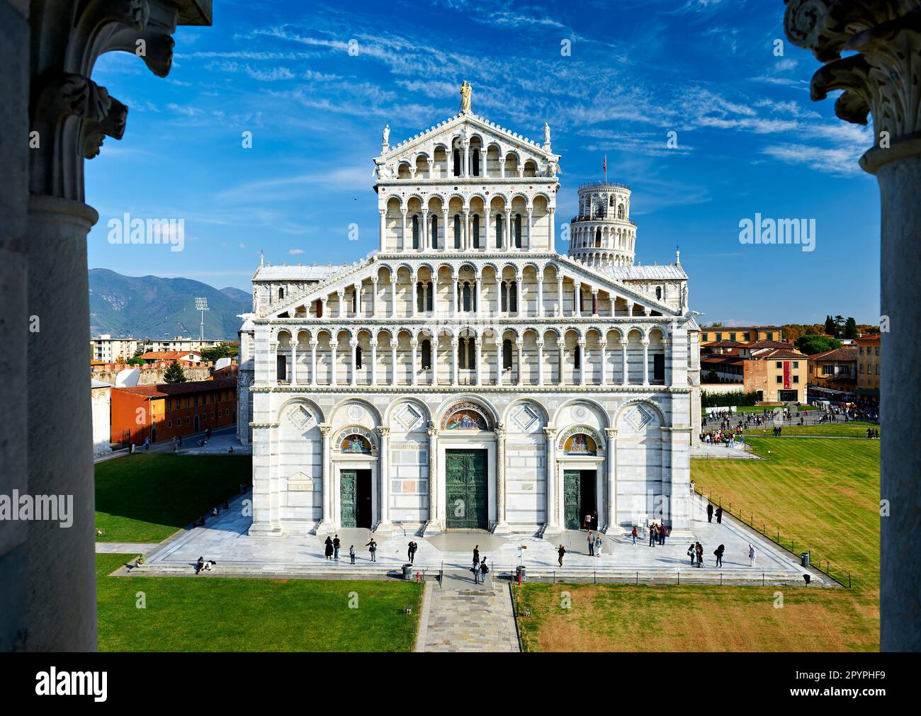 Pisa Tuscany Italy. Piazza dei Miracoli (Square of Miracles). The ...