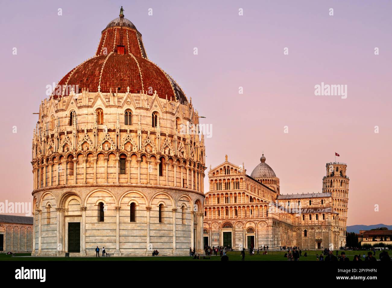 Pisa Tuscany Italy. Piazza dei Miracoli (Square of Miracles ...
