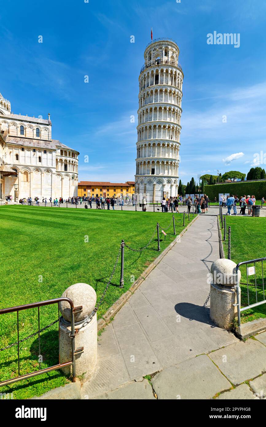 Pisa Tuscany Italy. Piazza dei Miracoli (Square of Miracles). The ...