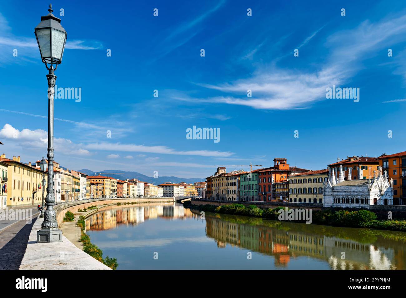 Pisa Tuscany Italy. The Arno river Stock Photo - Alamy