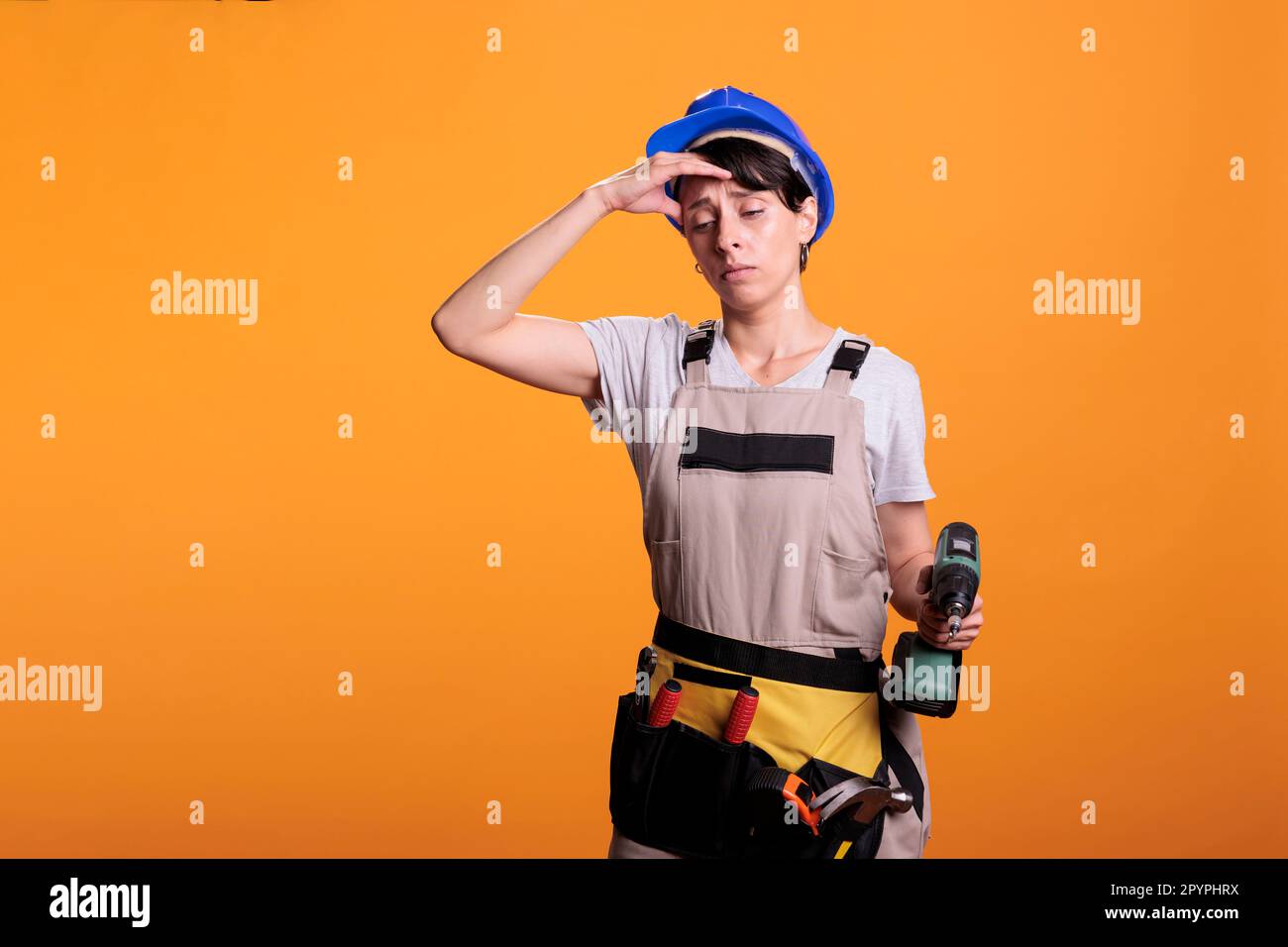 Fatigued industrial worker hi-res stock photography and images - Alamy