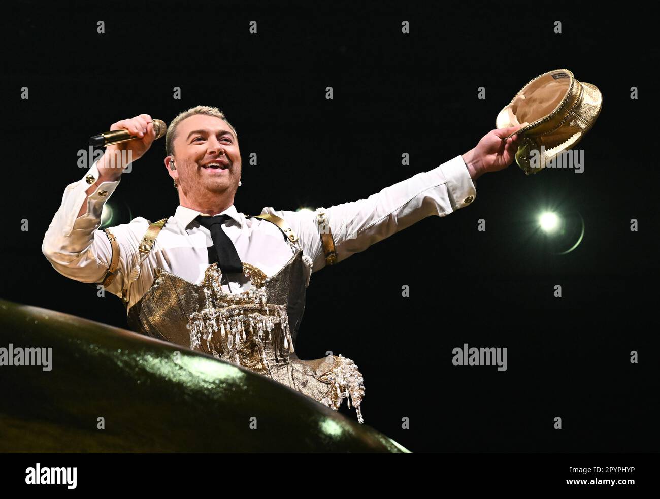 STOCKHOLM 20230504 Sam Smith live at i Avicii arena in Stockholm ...