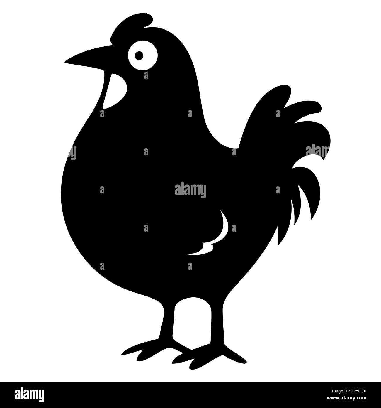 Hen Silhouette Vector