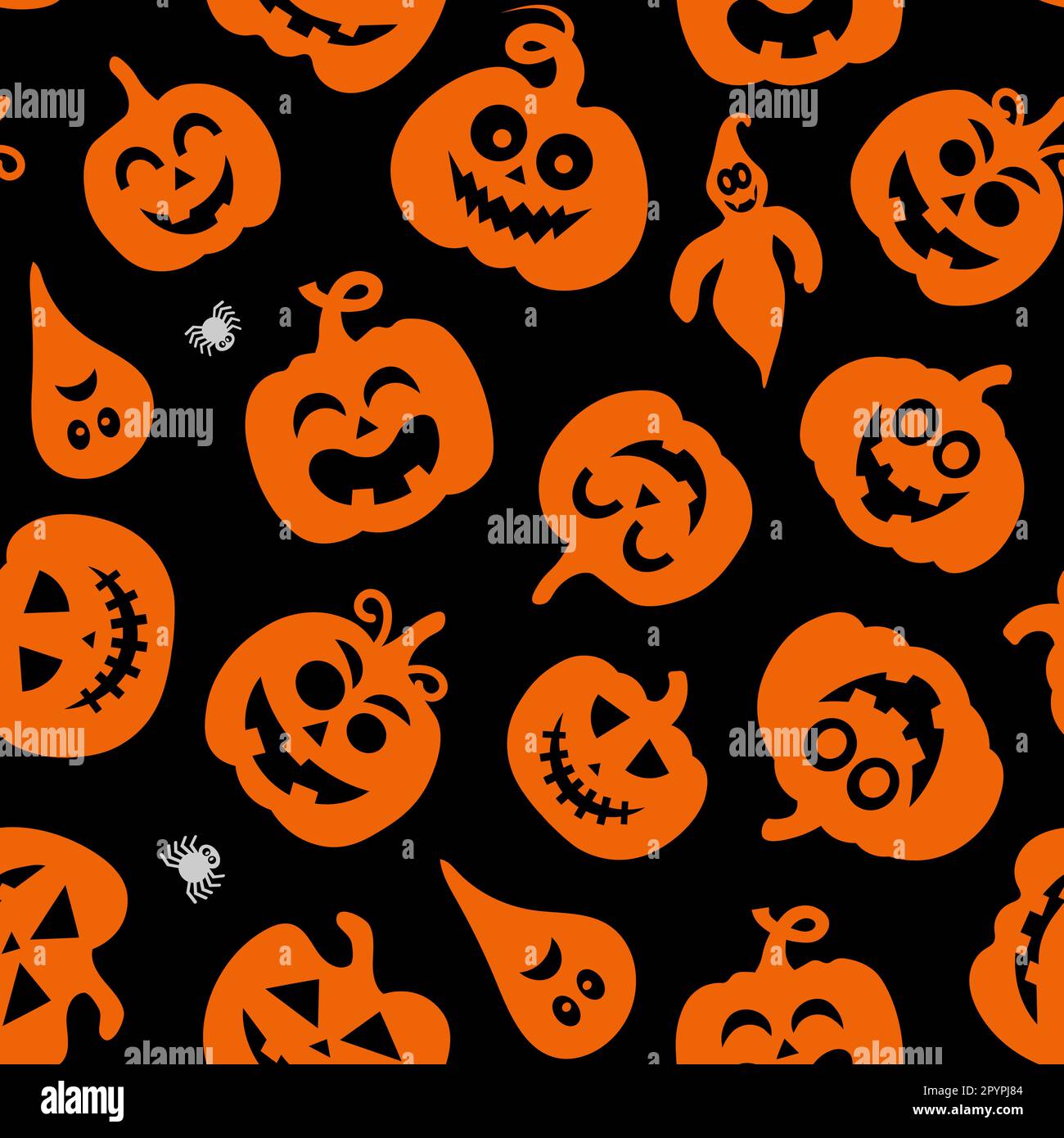 Seamless vector pattern for Halloween design. Halloween symbols ...