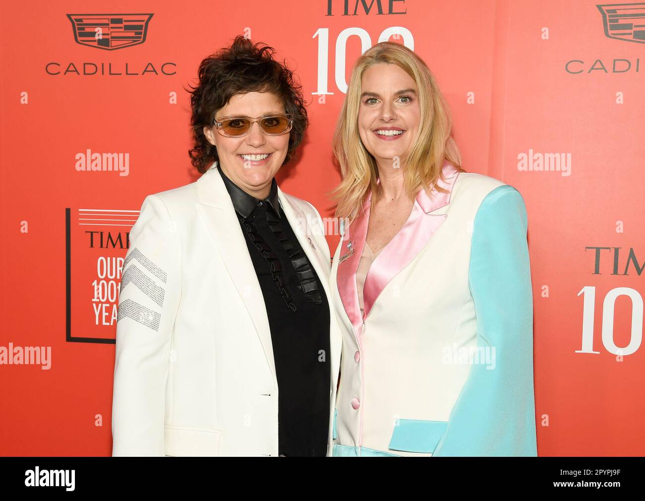 GLAAD president and CEO Sarah Kate Ellis, right, and wife Kristen Ellis ...