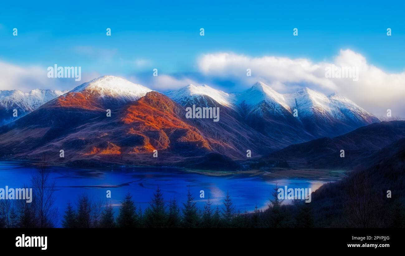 The Five Sisters of Kintail Stock Photo - Alamy