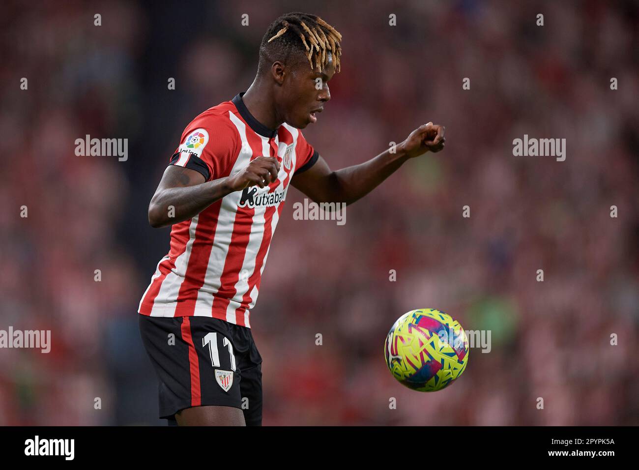 Bilbao, Spain. May 4, 2023, Nico Williams of Athletic Club during the ...