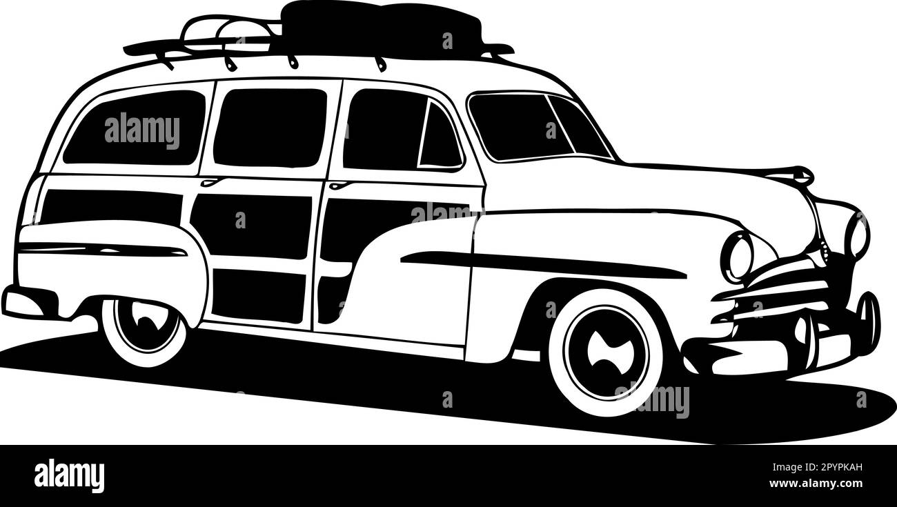 Woody Car Vector