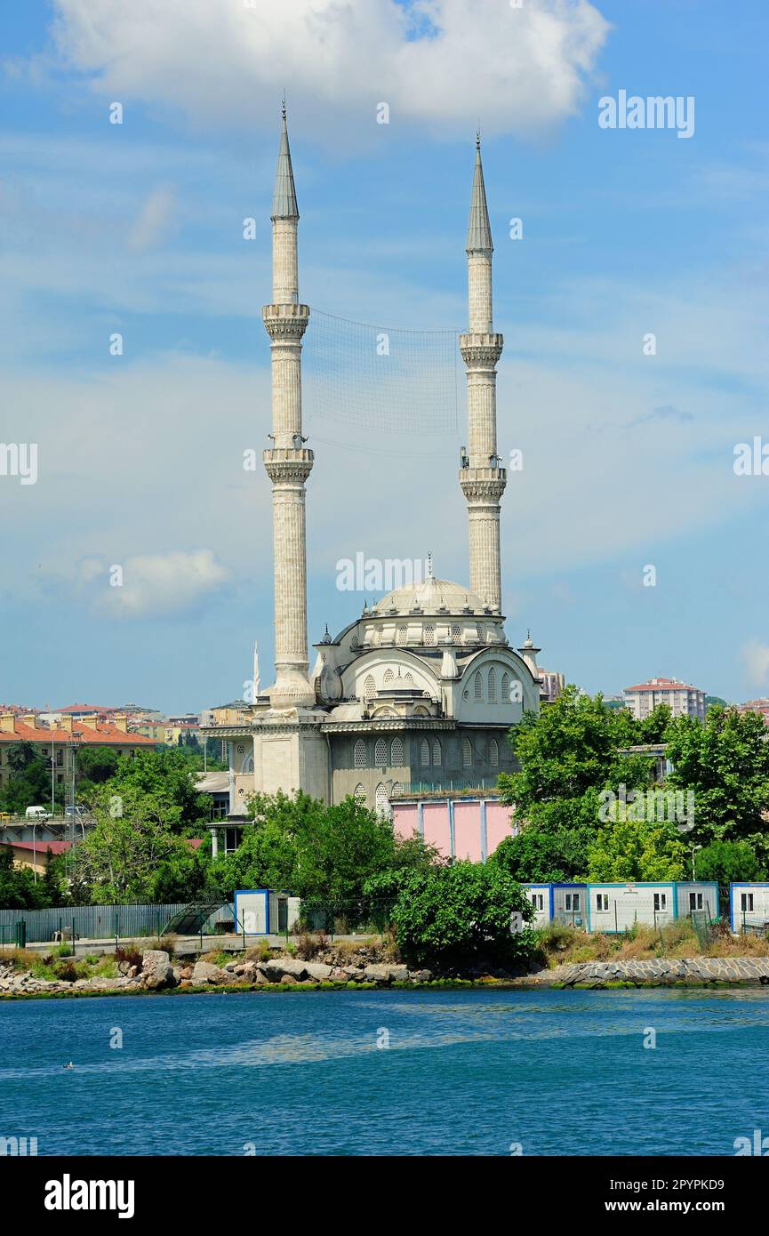 view of Turgut Ozal mosque, istanbul, turkey Stock Photo - Alamy