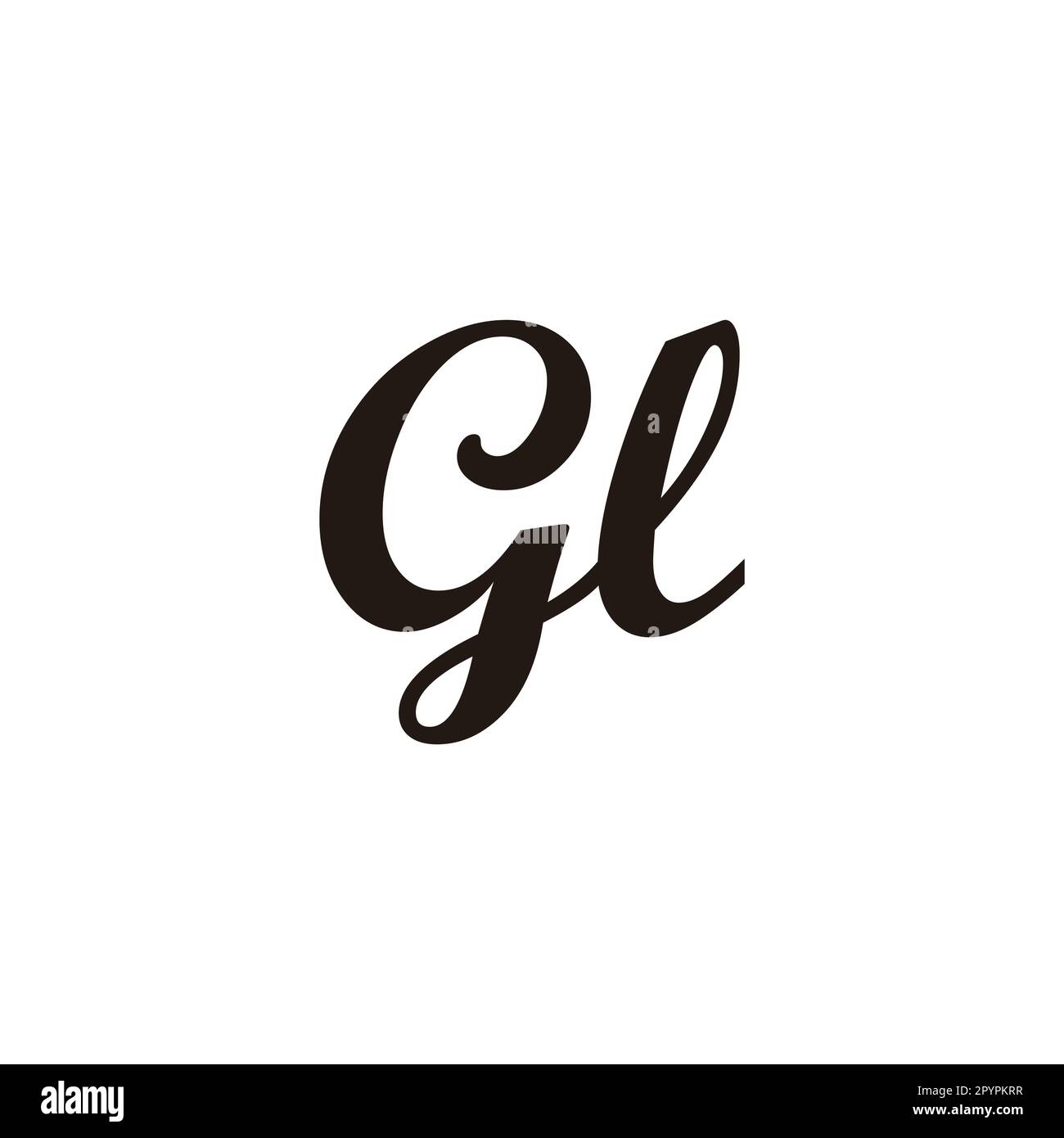 Letter GL connect geometric symbol simple logo vector Stock Vector ...