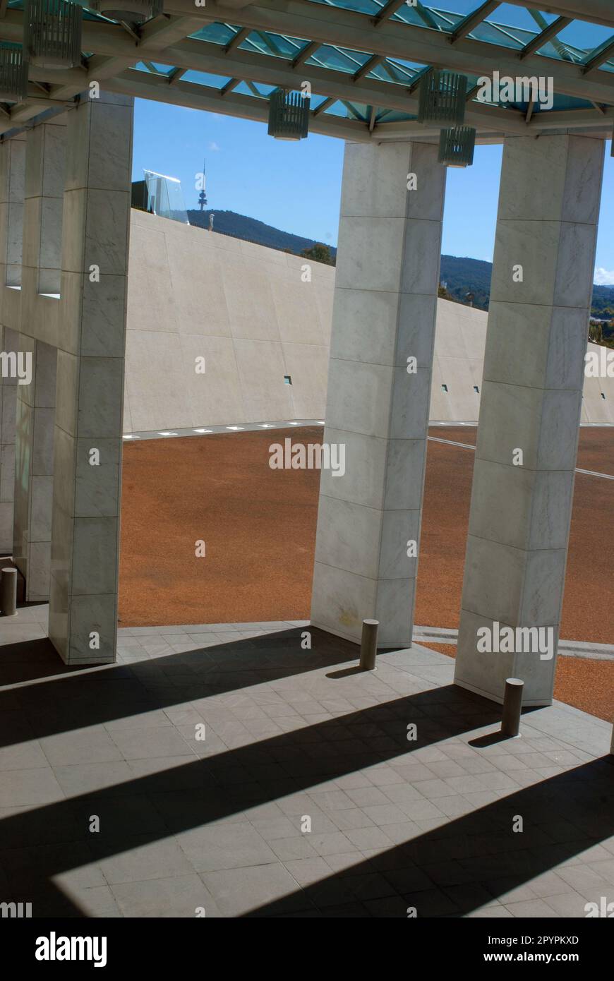 View of Telstra Tower from Australia's Parliament House, Canberra, ACT ...