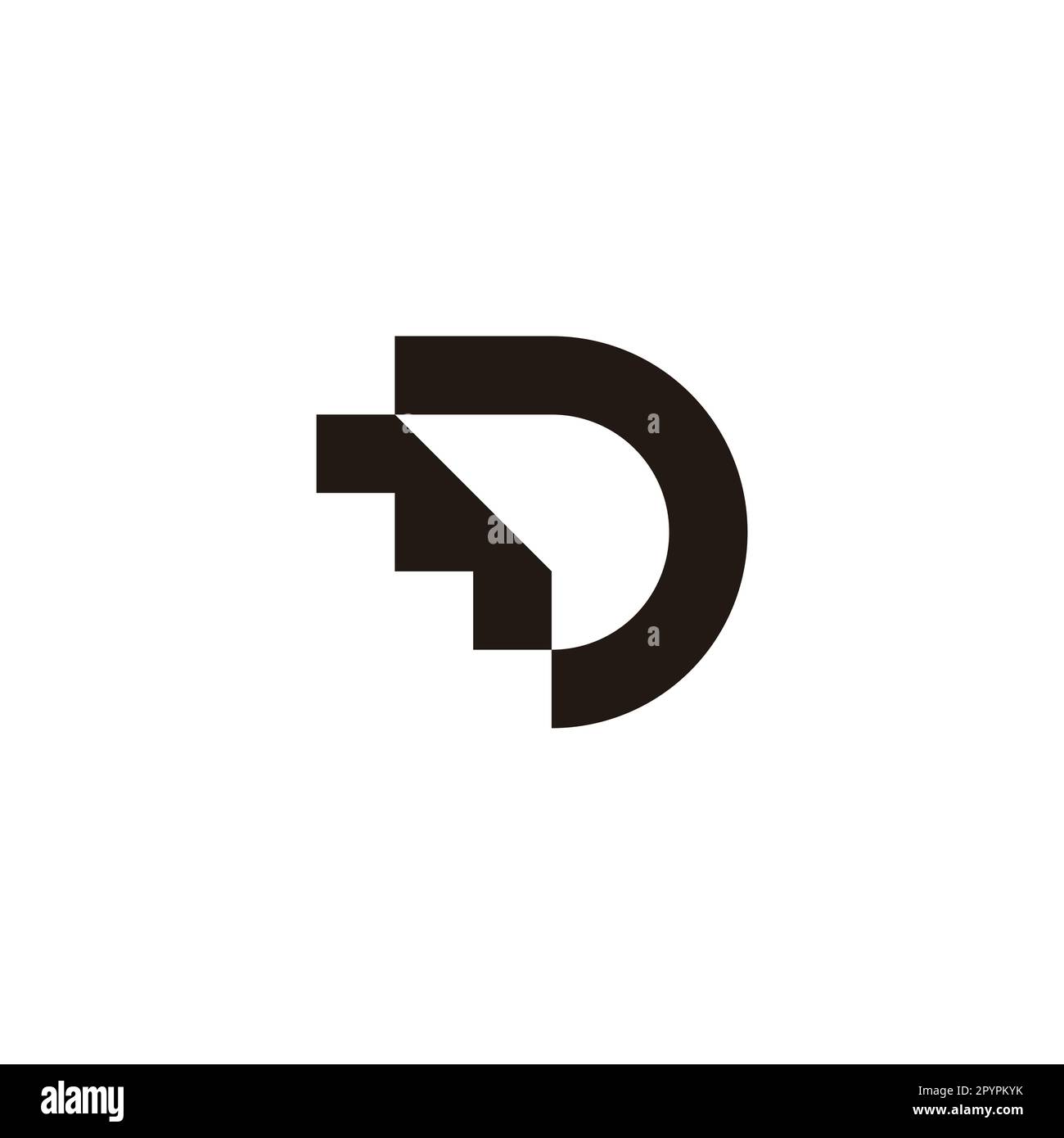 Letter M and D, square, outline geometric symbol simple logo vector Stock Vector Image & Art - Alamy