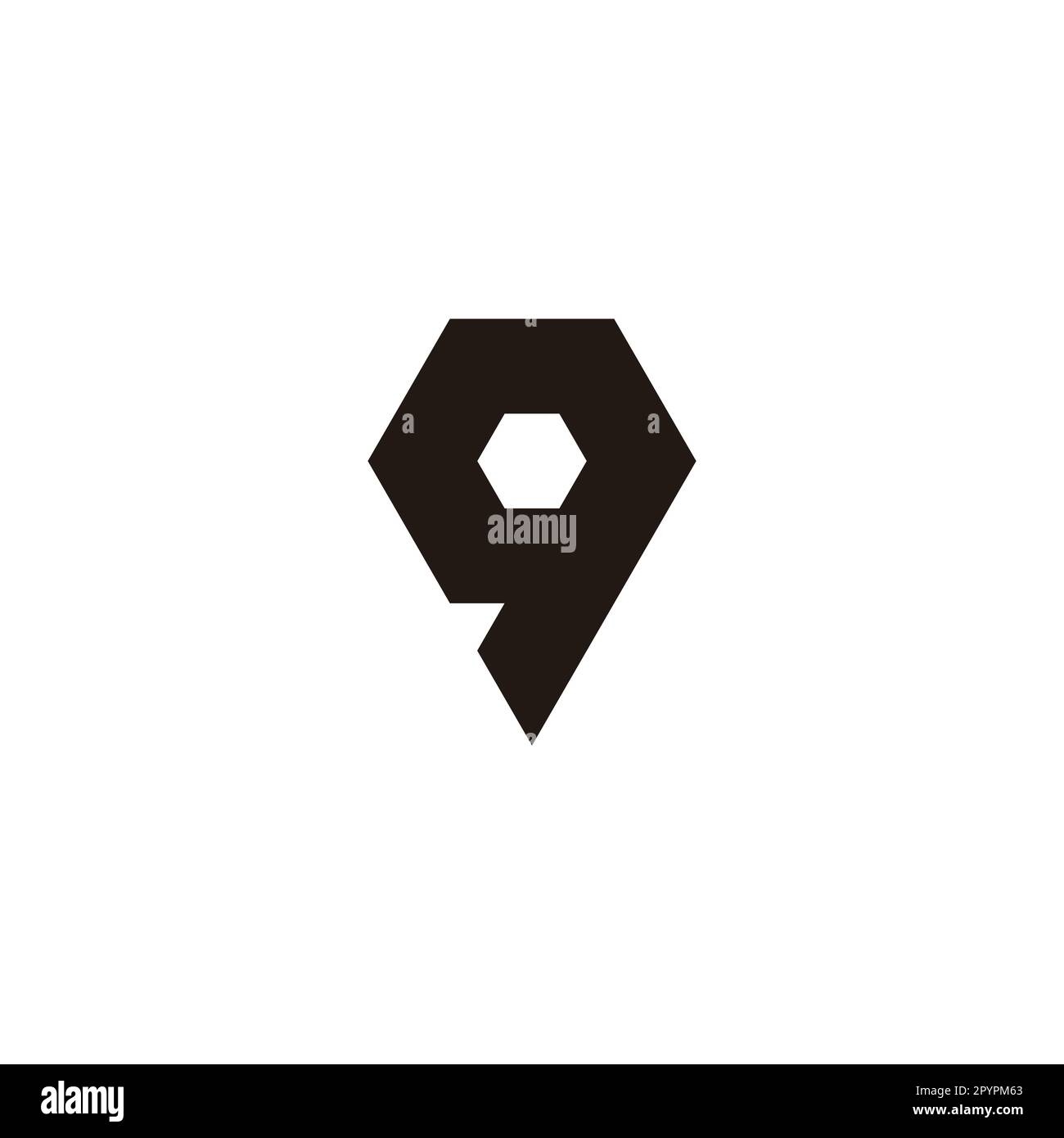 Diamond number 9 geometric symbol simple logo vector Stock Vector Image ...