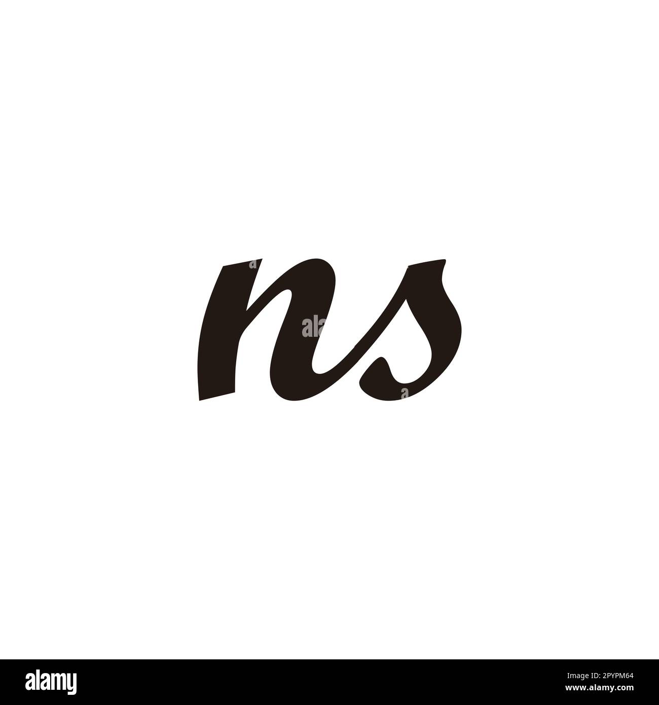 Letter ns connect geometric symbol simple logo vector Stock Vector ...