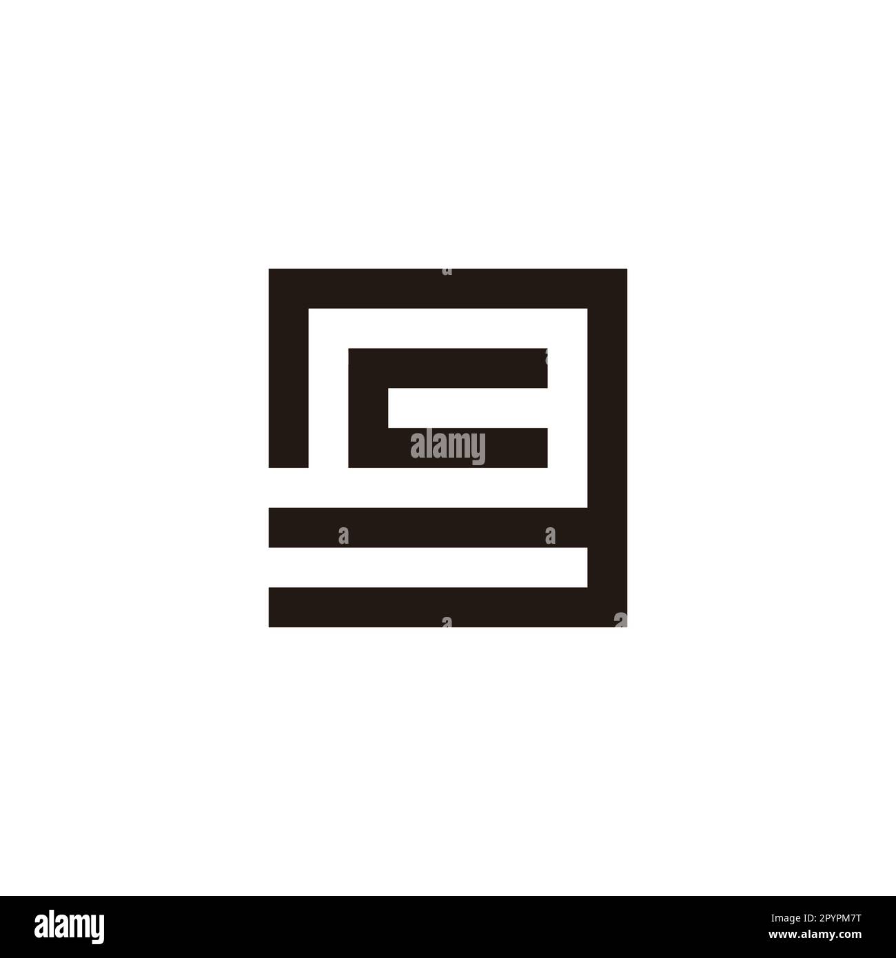 Letter C in 3, square geometric symbol simple logo vector Stock Vector ...