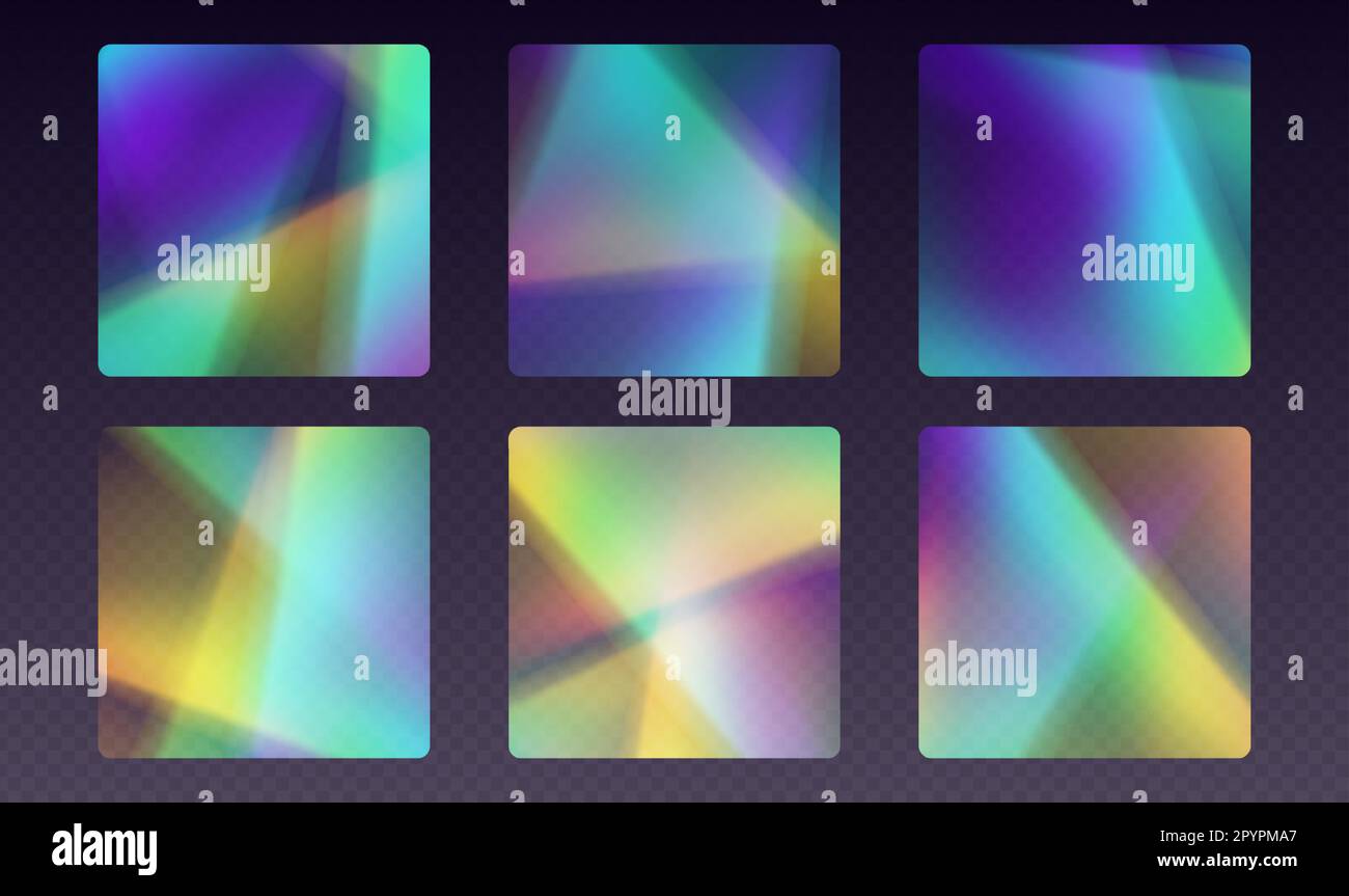 Crystal refraction stickers, leak flare, rainbow sunlight effect ...