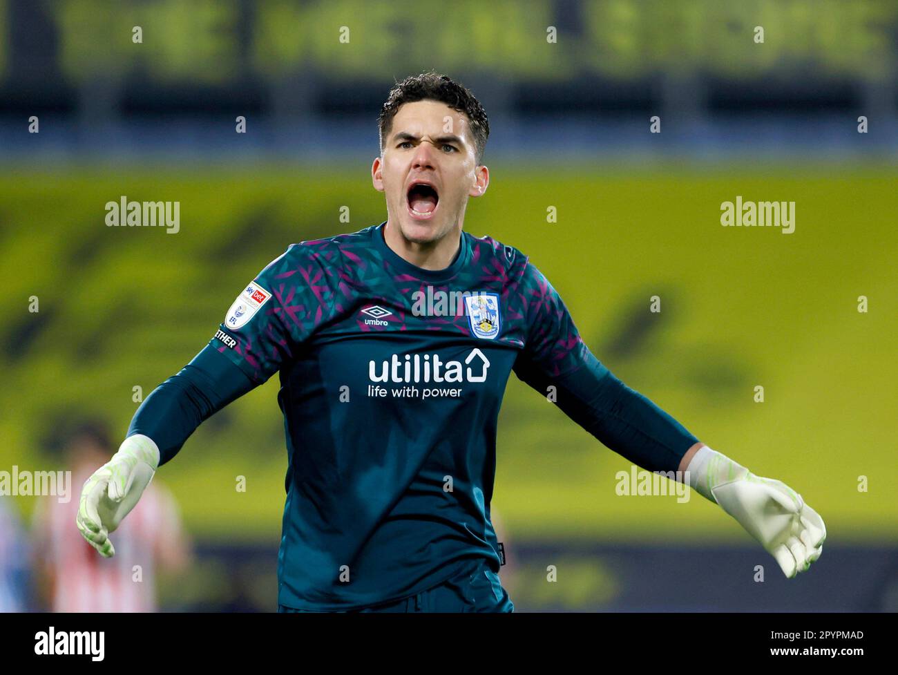 Huddersfield town goalkeeper lee nicholls during the sky bet ...