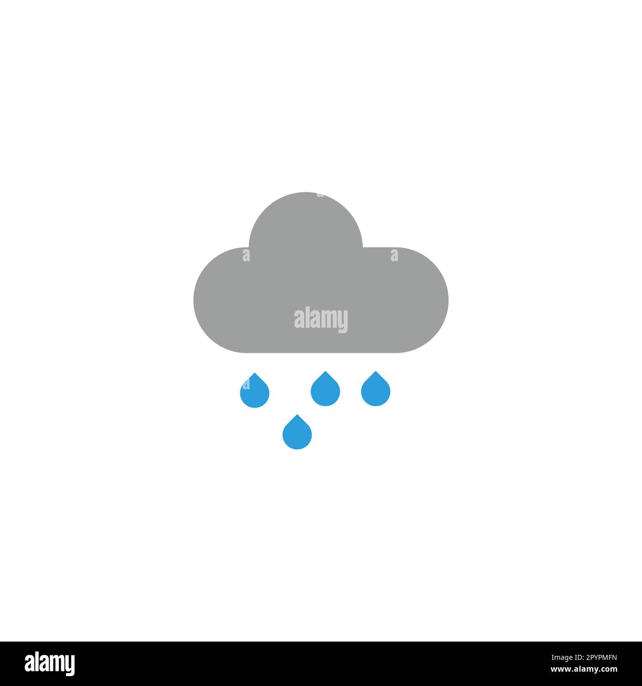 Cloud, rain, colors geometric symbol simple logo vector Stock Vector ...
