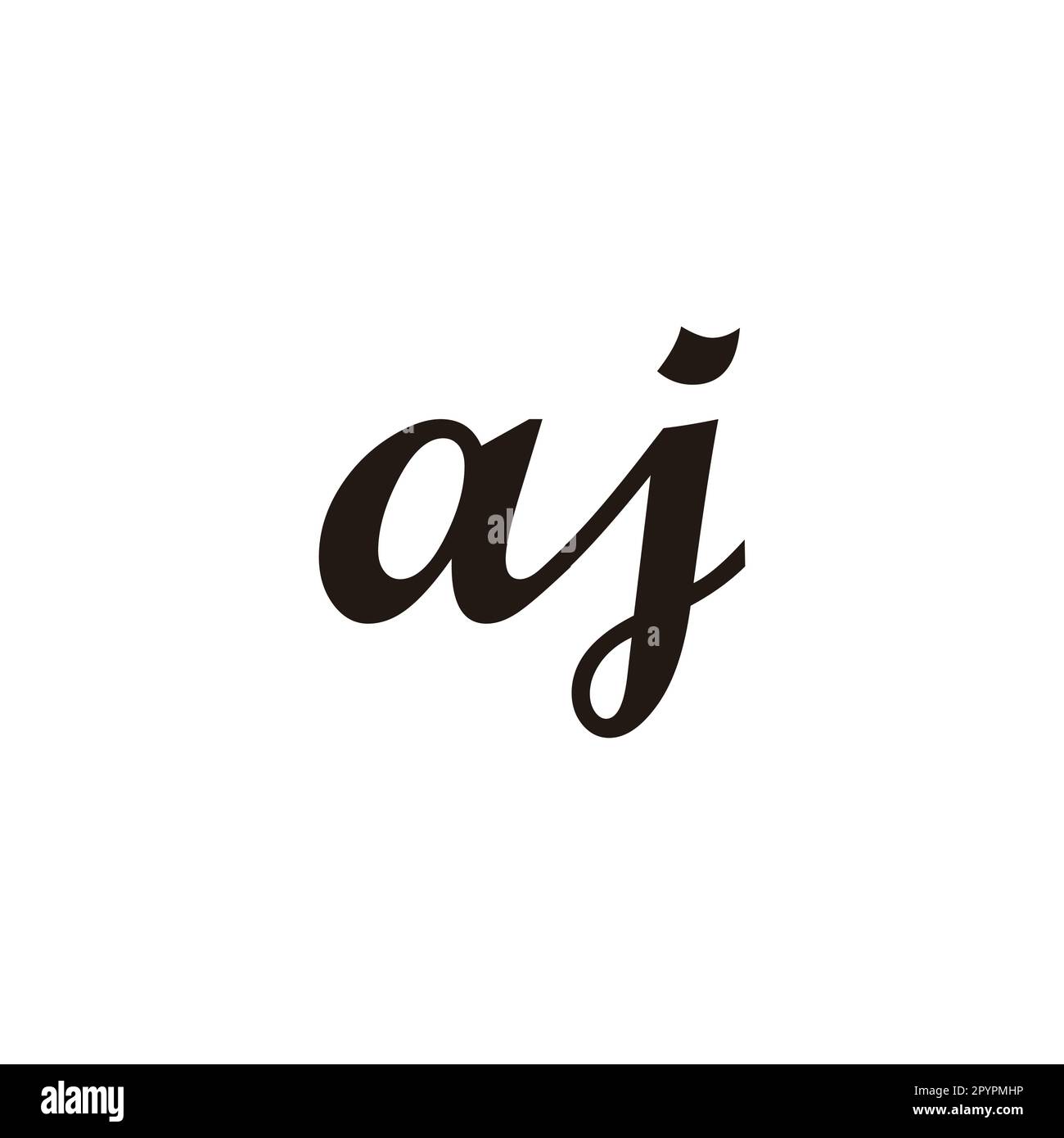 Aj letter vector vectors hi-res stock photography and images - Alamy