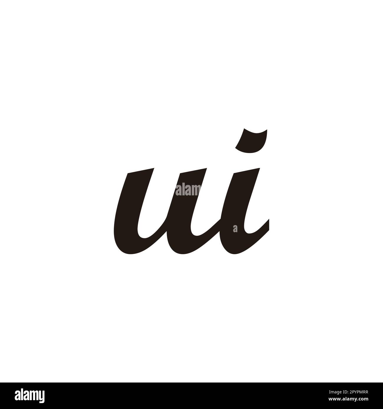 Letter ui connect geometric symbol simple logo vector Stock Vector Image & Art - Alamy