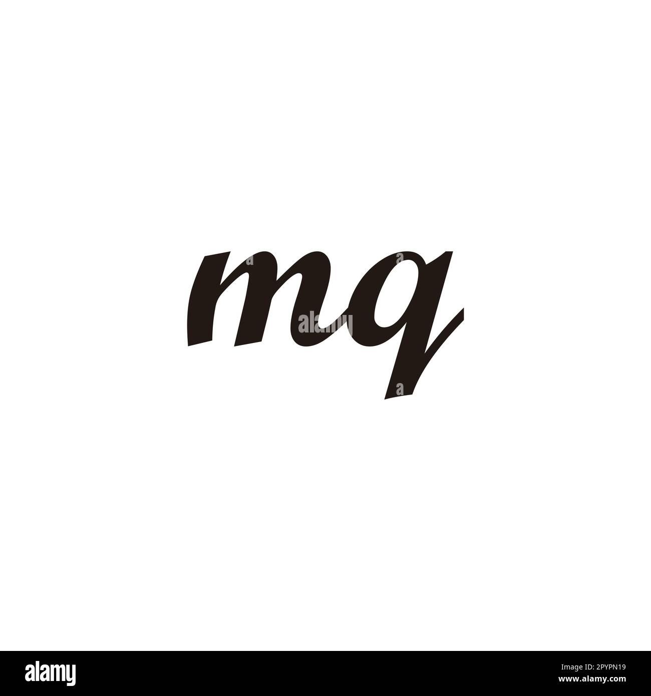 Letter mq connect geometric symbol simple logo vector Stock Vector ...