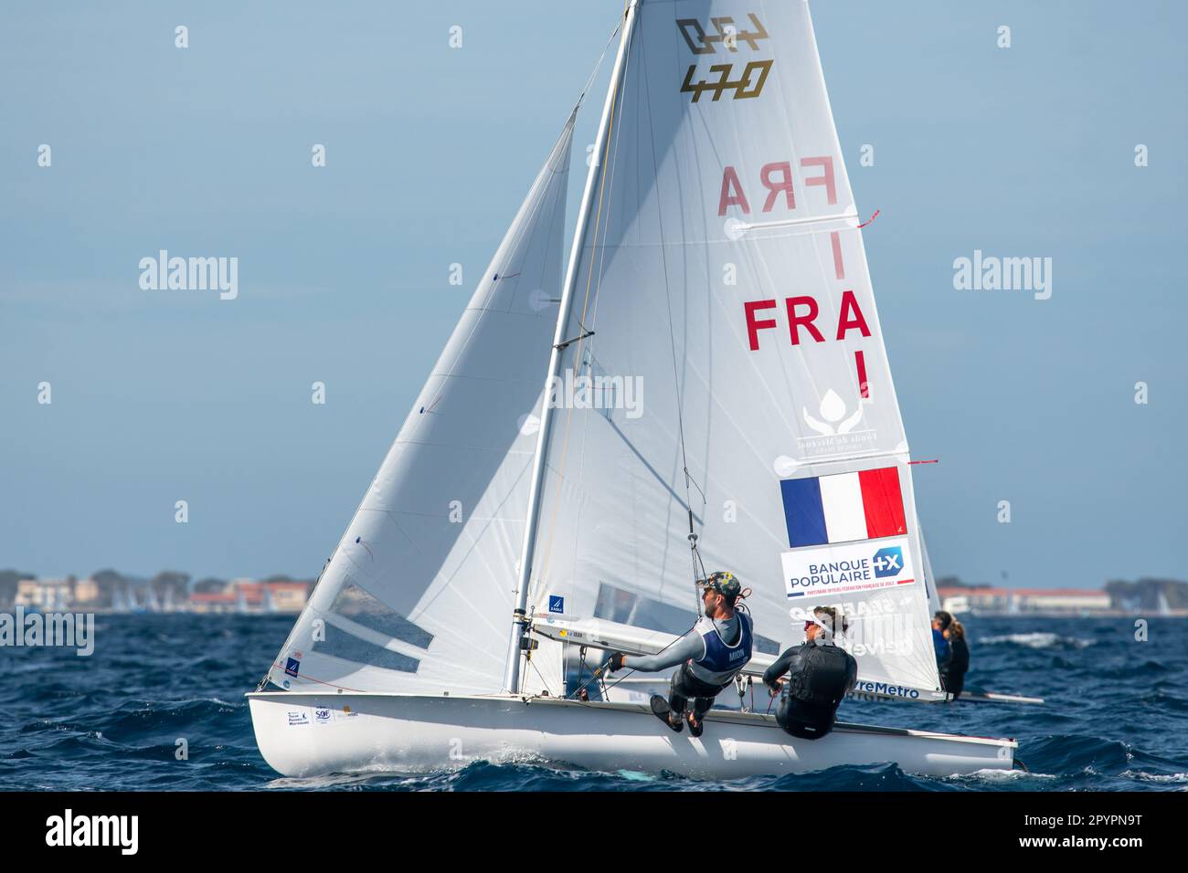 French team (Camille Lecointre and Jeremie Mion) seen in action in ...