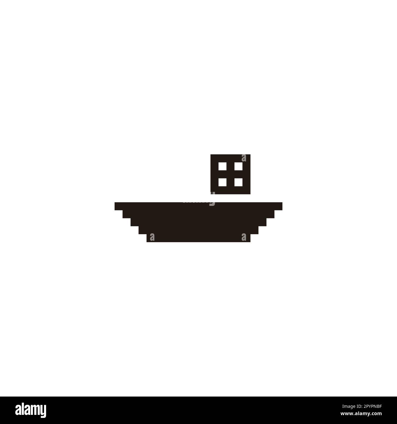 Boat, window geometric symbol simple logo vector Stock Vector Image ...