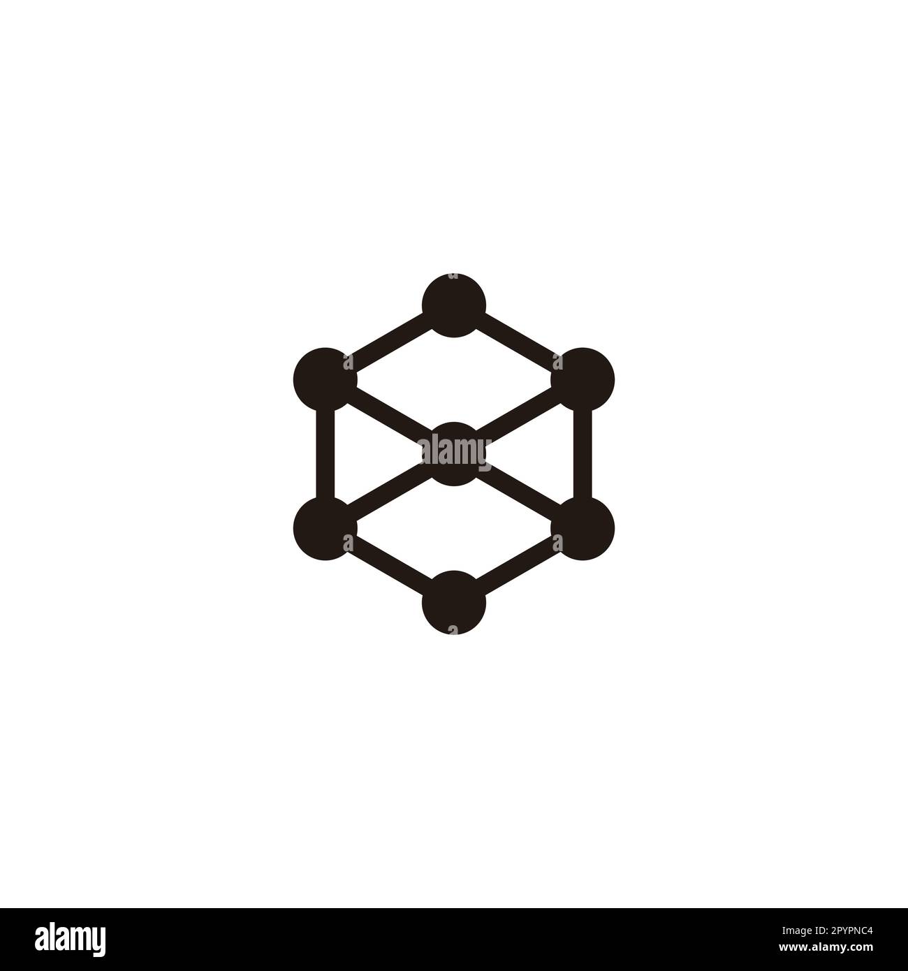 Hexagon, molecules, structure geometric symbol simple logo vector Stock Vector Image & Art - Alamy