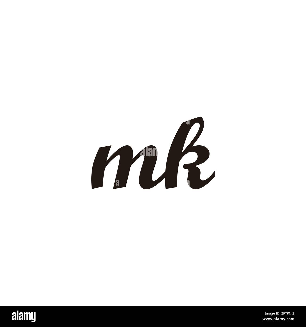 Letter mk connect geometric symbol simple logo vector Stock Vector ...