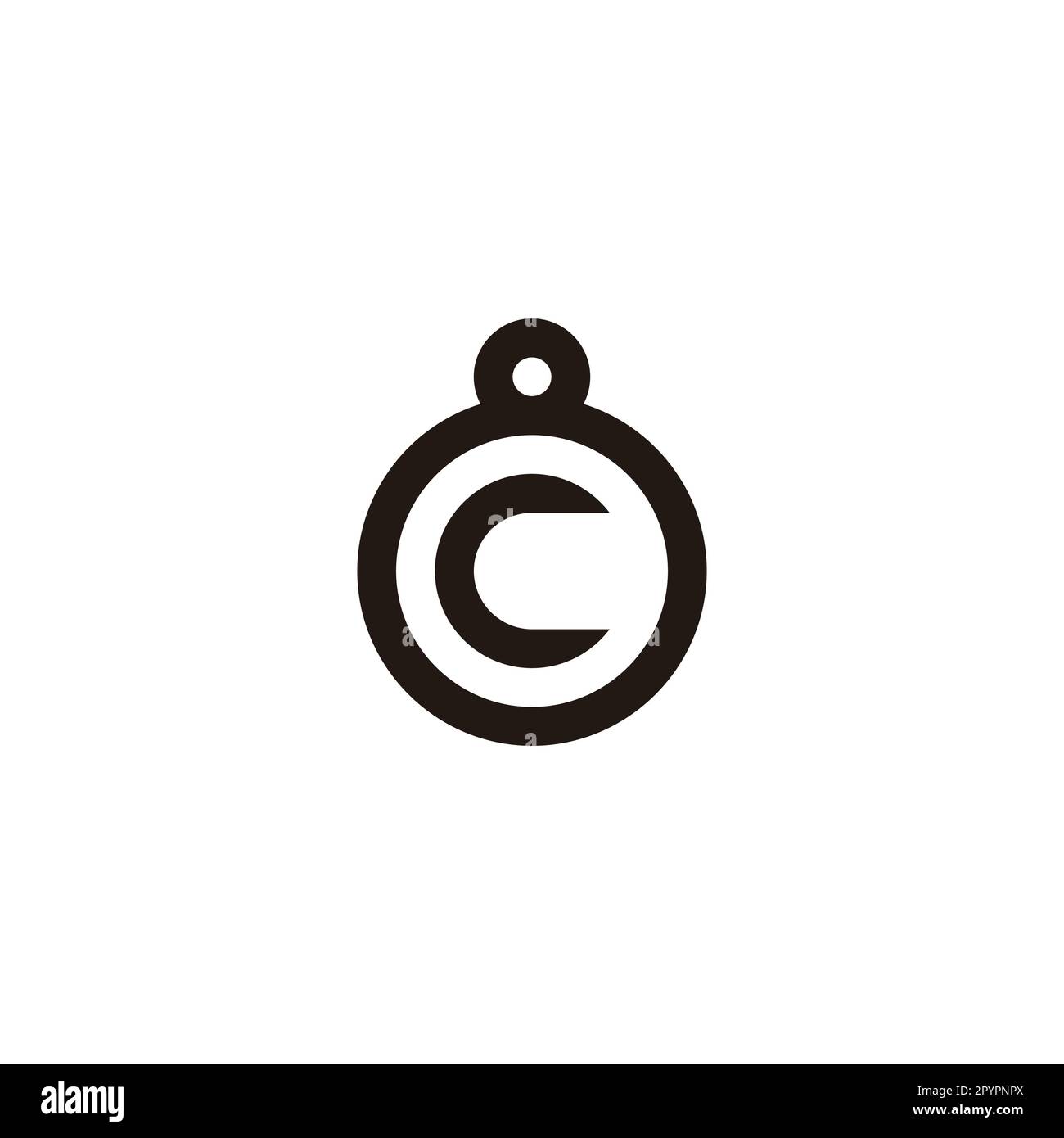 Letter C in 8, circle geometric symbol simple logo vector Stock Vector ...