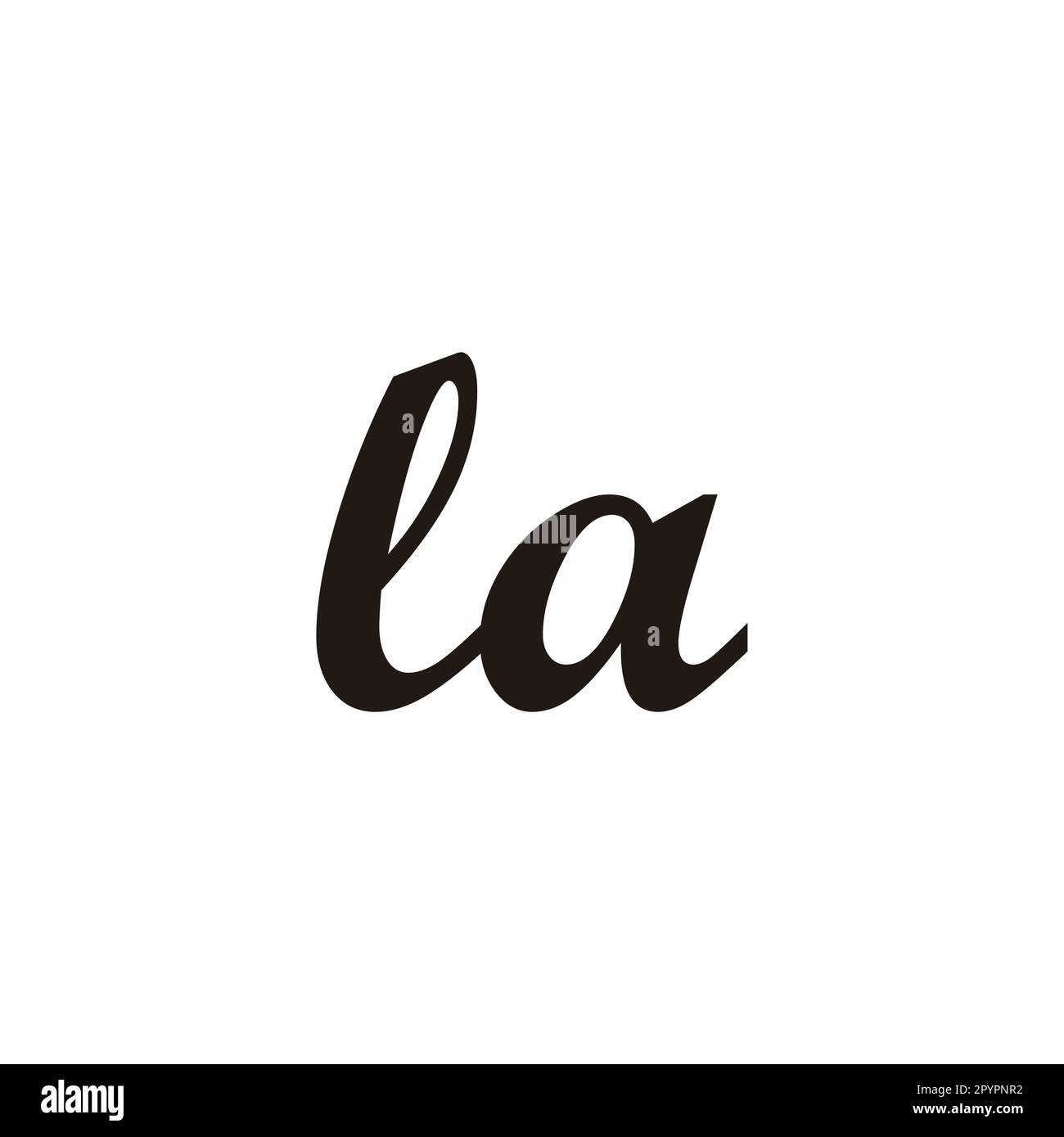 Letter La connect geometric symbol simple logo vector Stock Vector Image & Art - Alamy