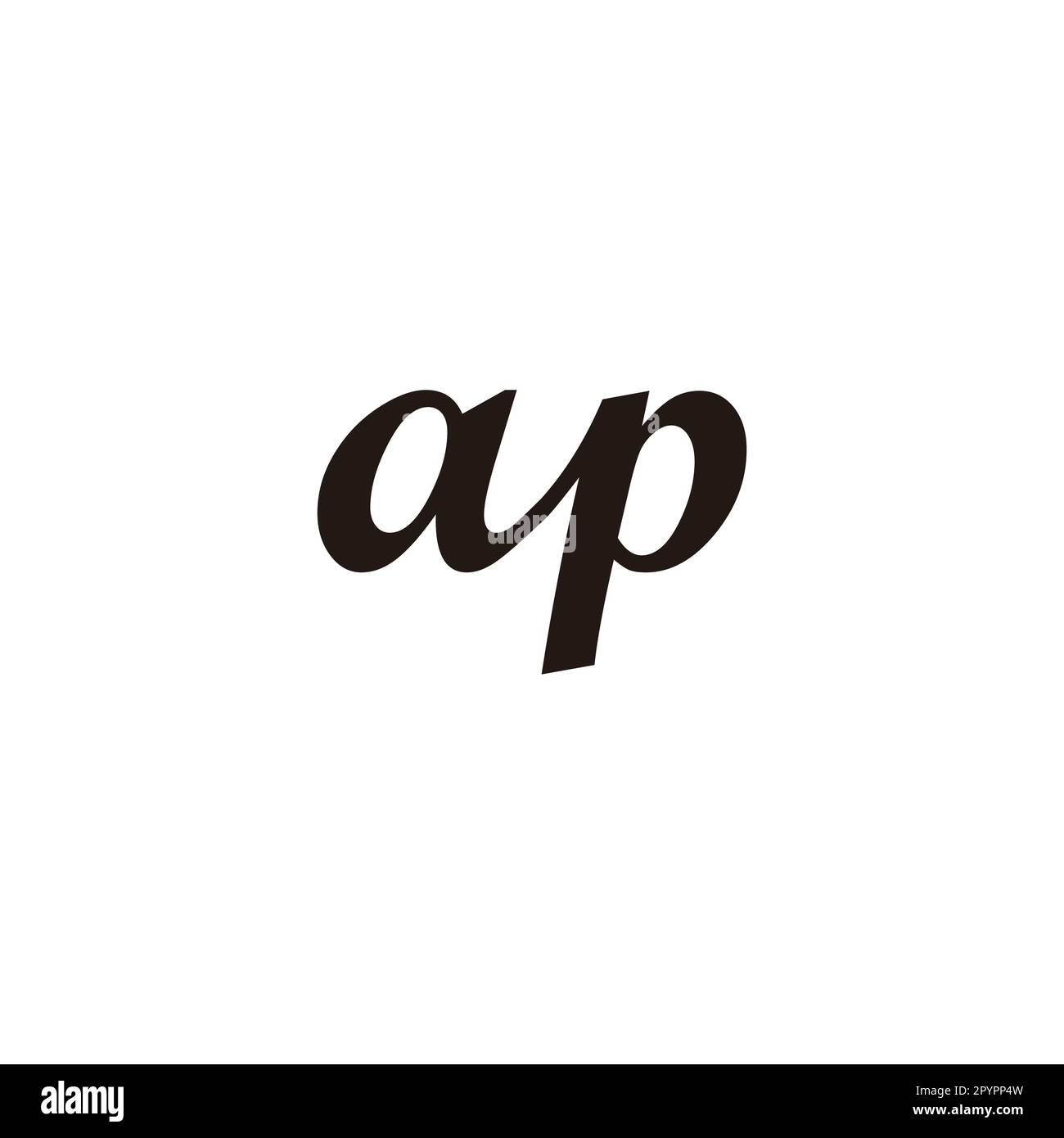 Letter ap connect geometric symbol simple logo vector Stock Vector ...