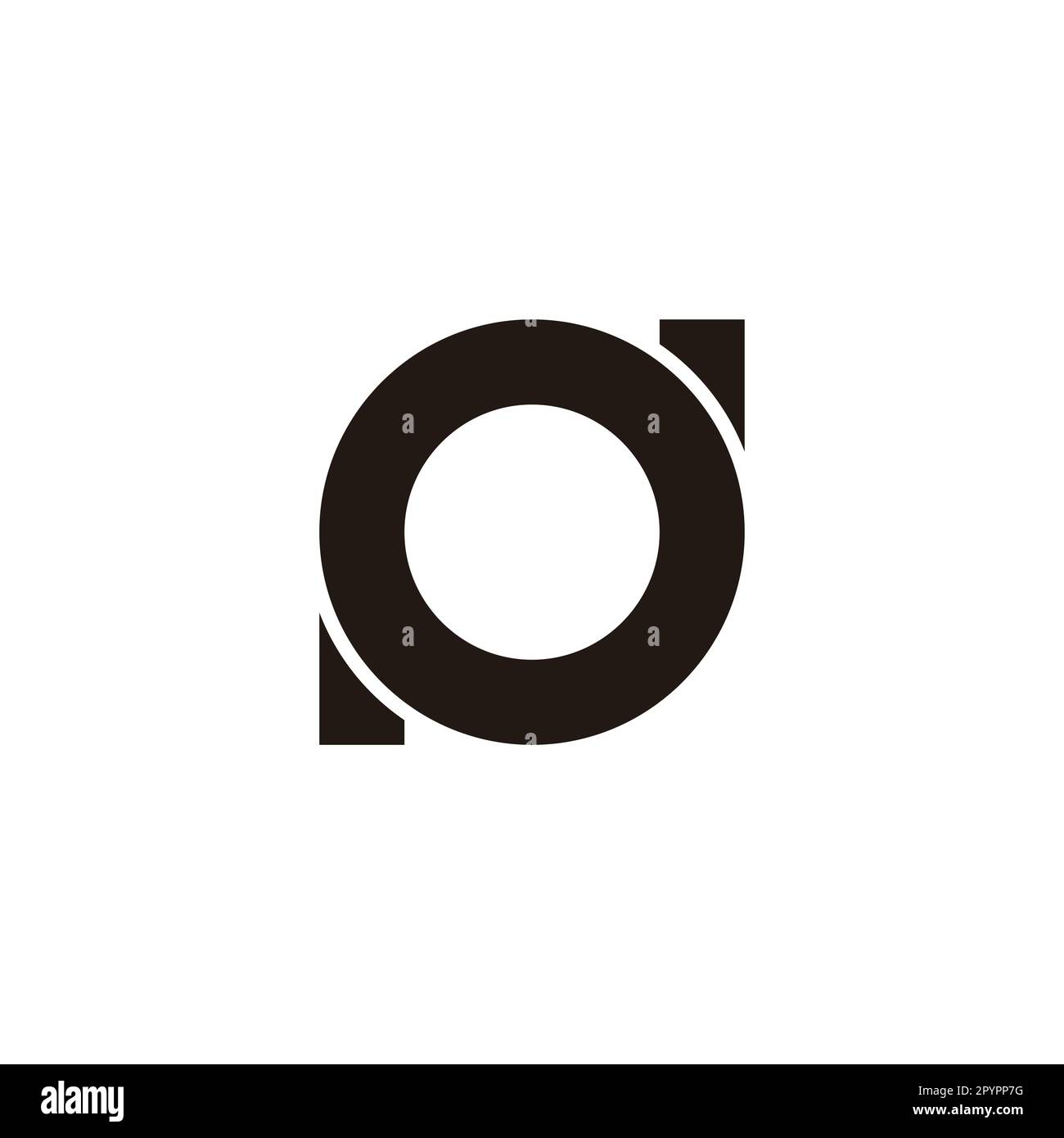 Letter P, o and d circle, outline geometric symbol simple logo vector Stock Vector Image & Art ...