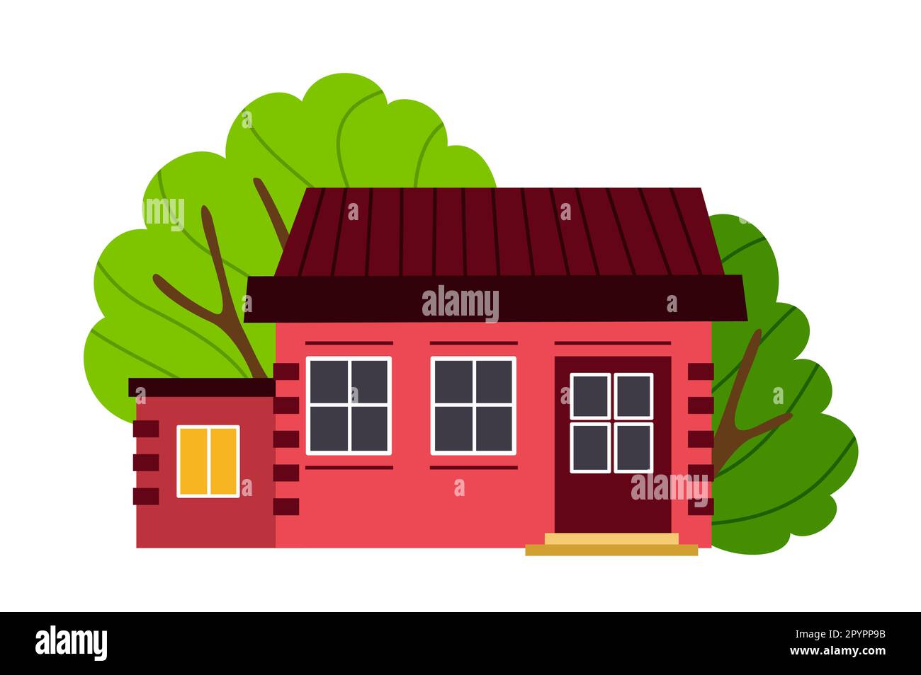 Colorful house facade Stock Vector Image & Art - Alamy