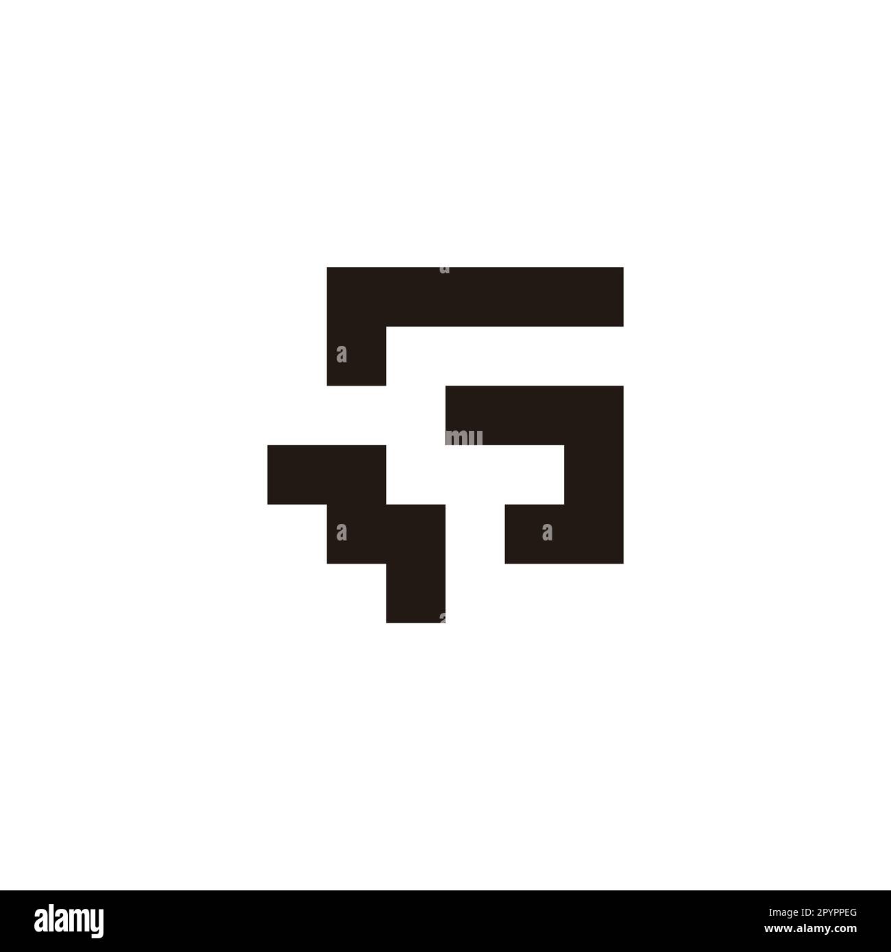 Letter M and G square geometric symbol simple logo vector Stock Vector ...