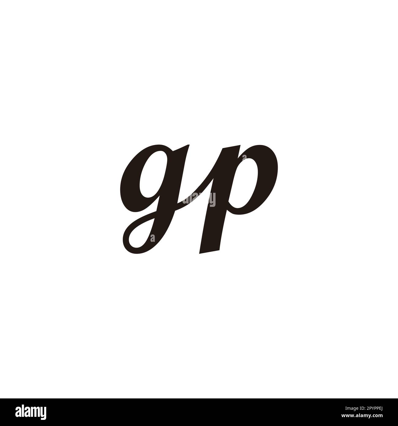 Letter gp connect geometric symbol simple logo vector Stock Vector ...
