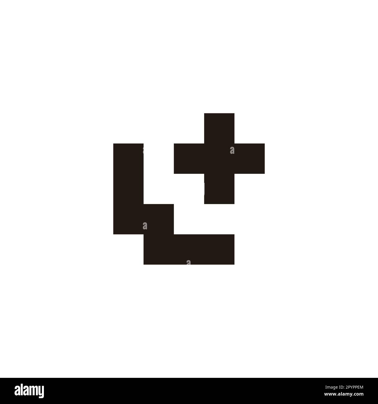 Letter W plus, square geometric symbol simple logo vector Stock Vector ...