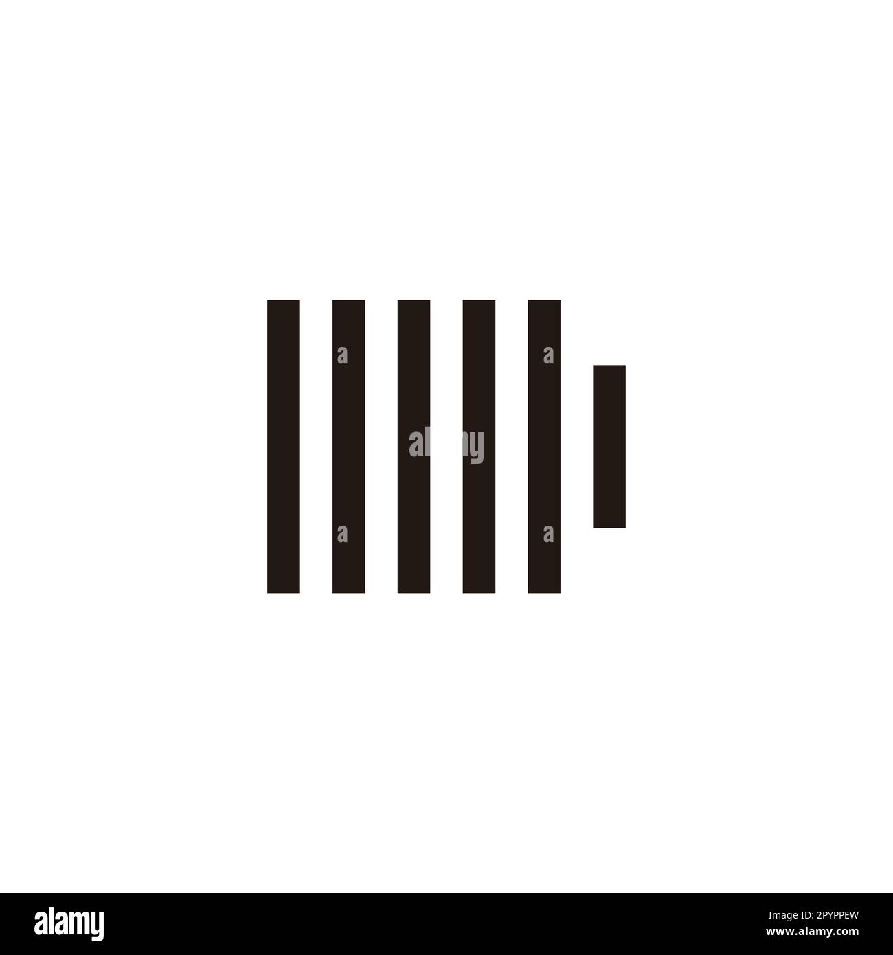 Battery, square lines geometric symbol simple logo vector Stock Vector ...