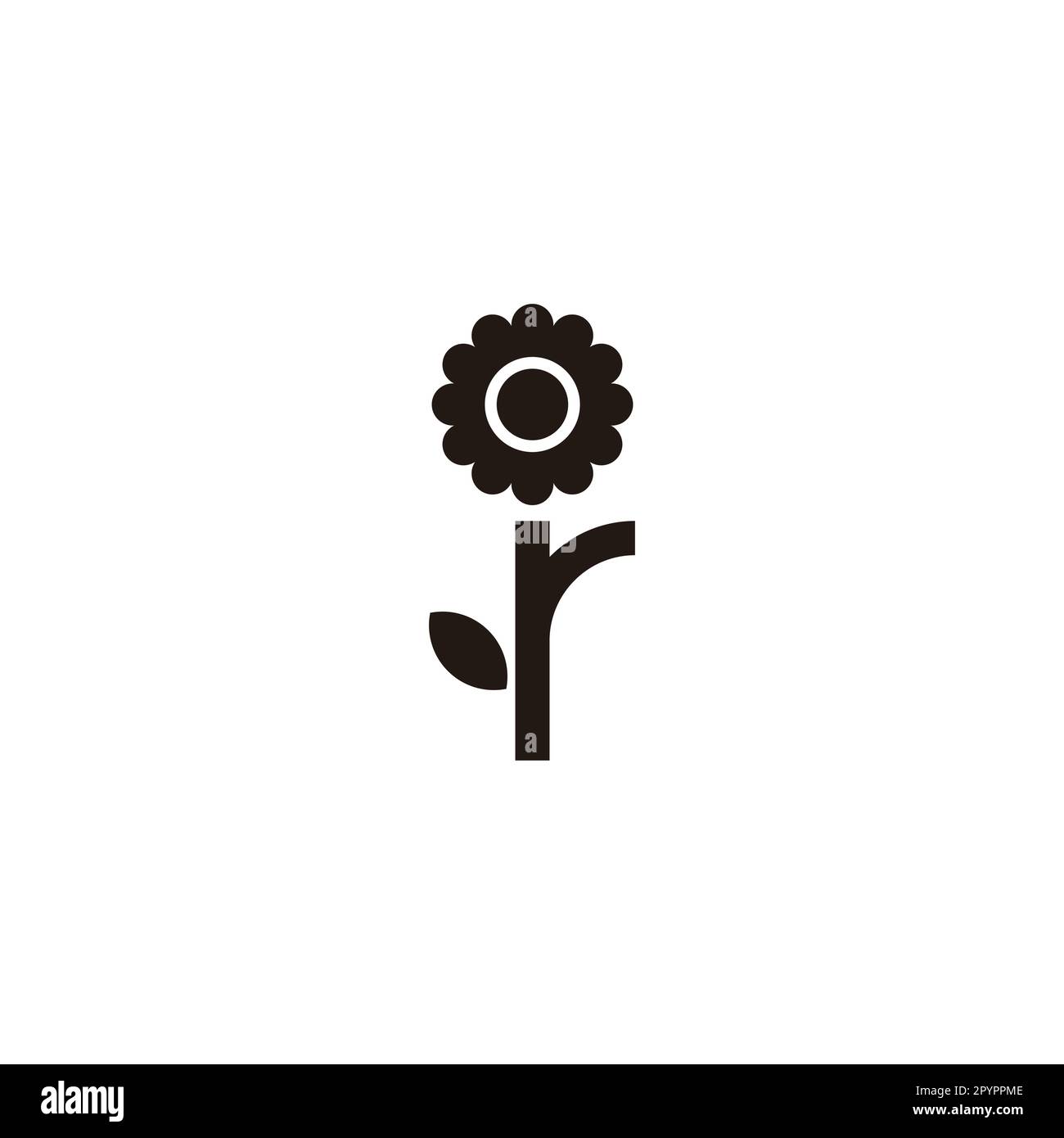 Letter r sunflower geometric symbol simple logo vector Stock Vector ...