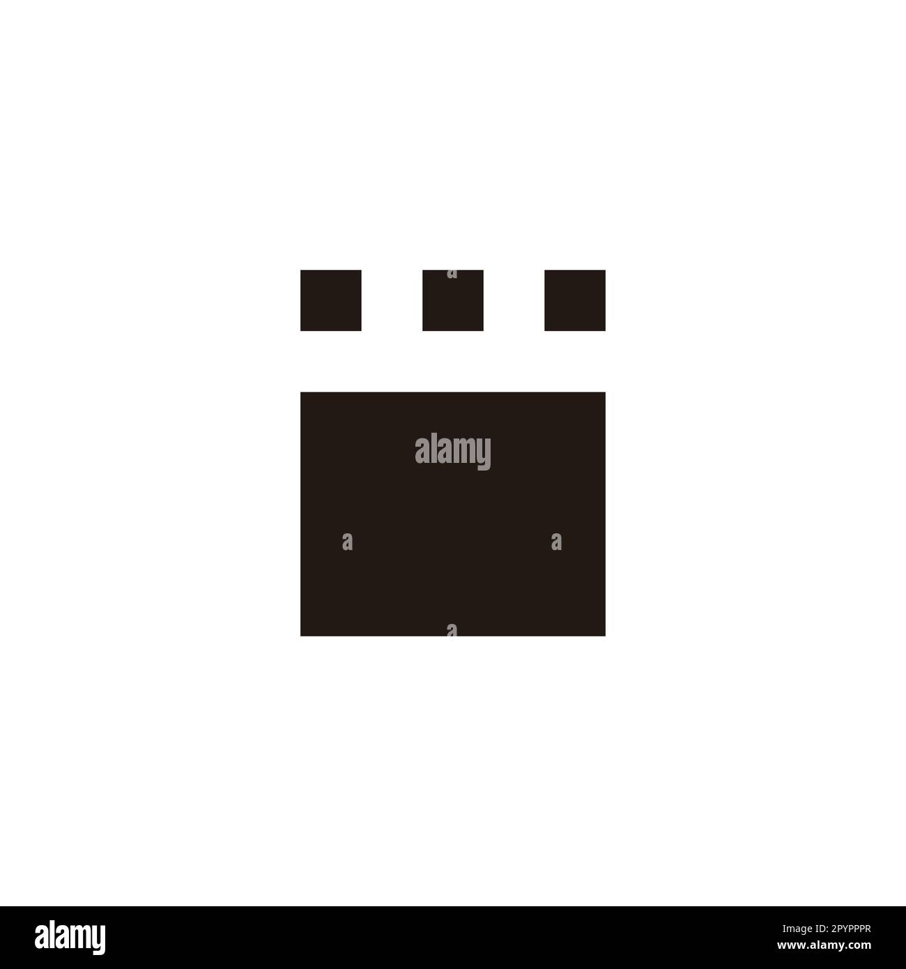 Shop, squares geometric symbol simple logo vector Stock Vector Image ...