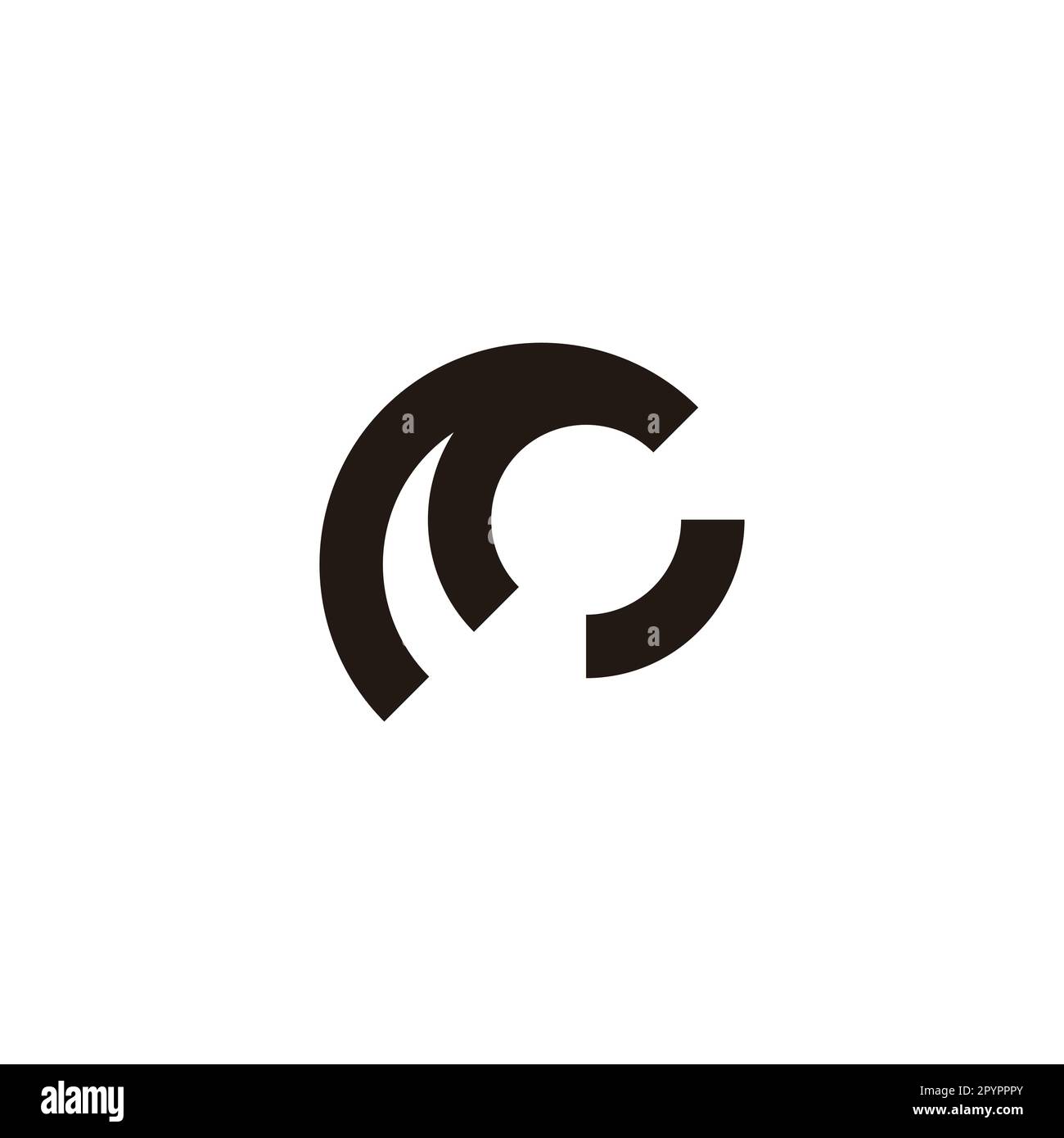 Letter m and G curve geometric symbol simple logo vector Stock Vector ...